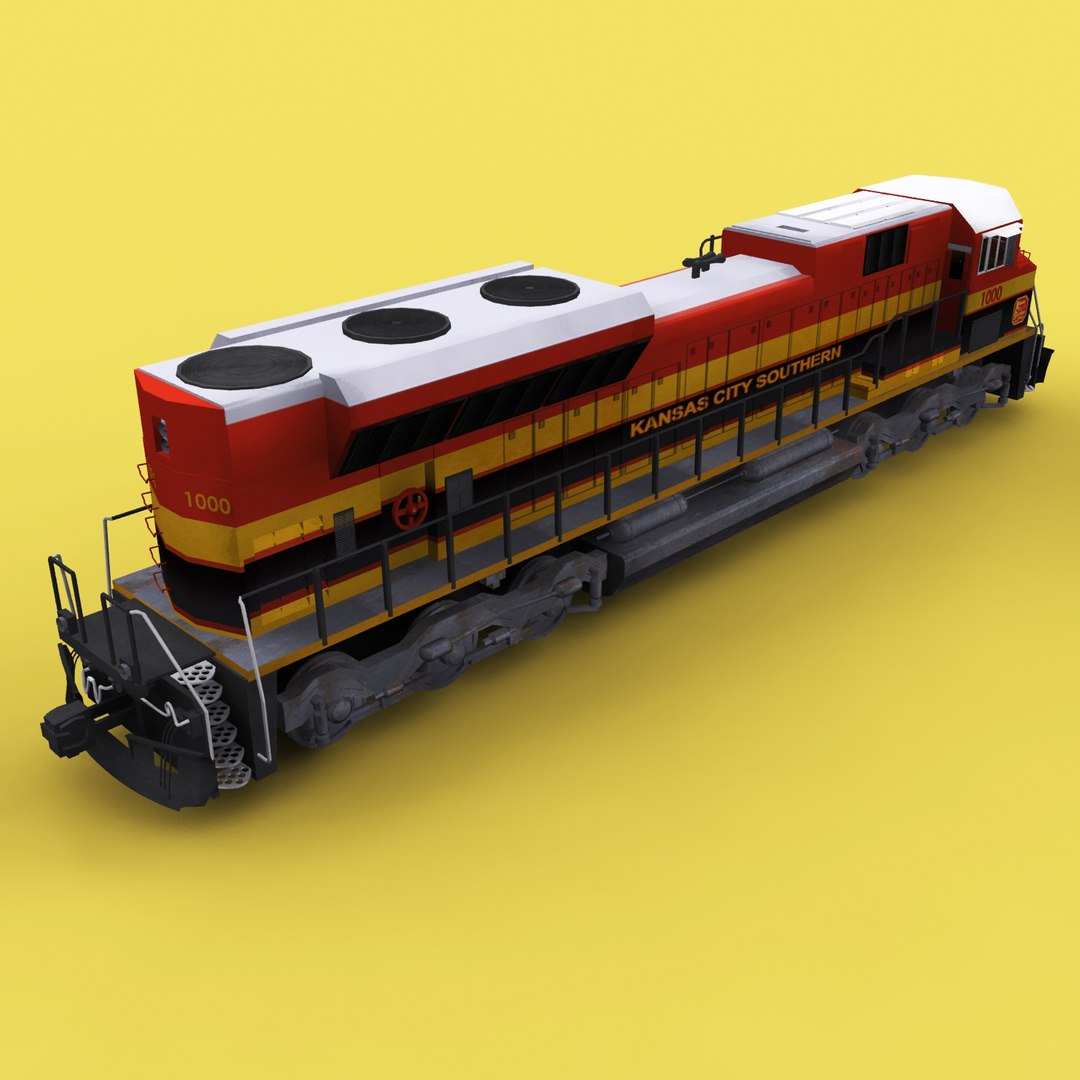 3D Kcs Emd Locomotive Model - TurboSquid 1510502
