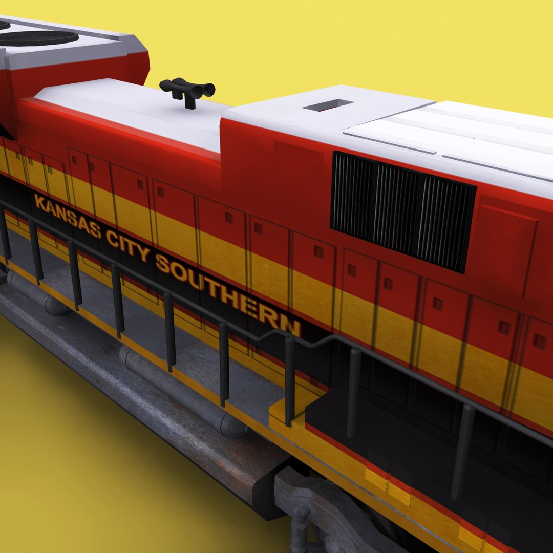 3D Kcs Emd Locomotive Model - TurboSquid 1510502