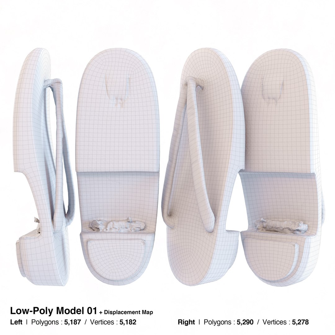 Ukon Geta Set for Women - Japanese Wooden Clogs 3D model - TurboSquid 2008173