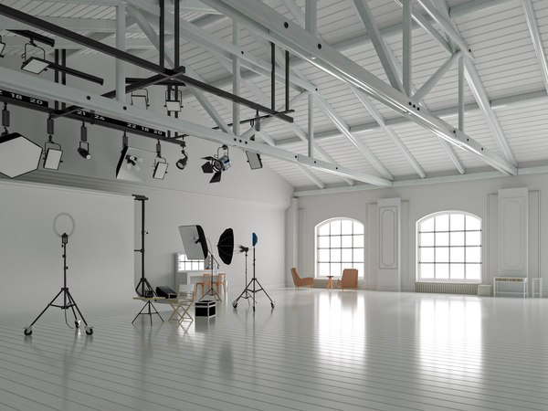 loft photo studio 3d model