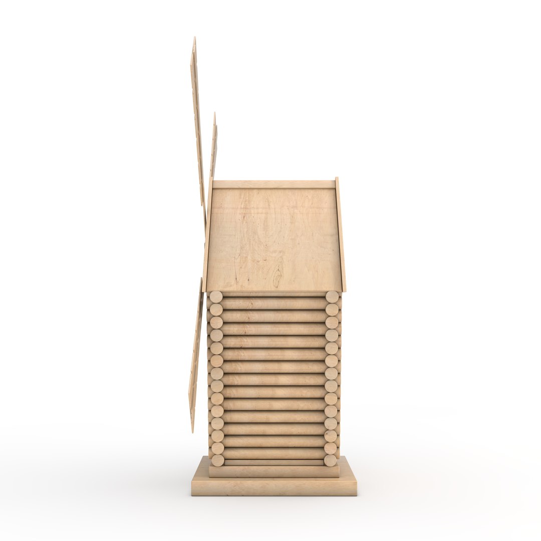 Old Wooden Windmill Farm Miniature 3D Model - TurboSquid 1923238