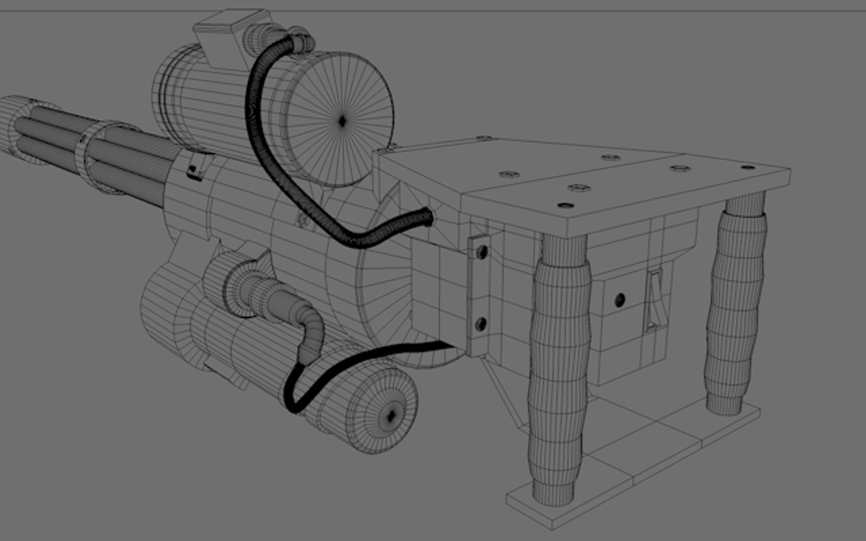 3d Model Minigun Mini Gun