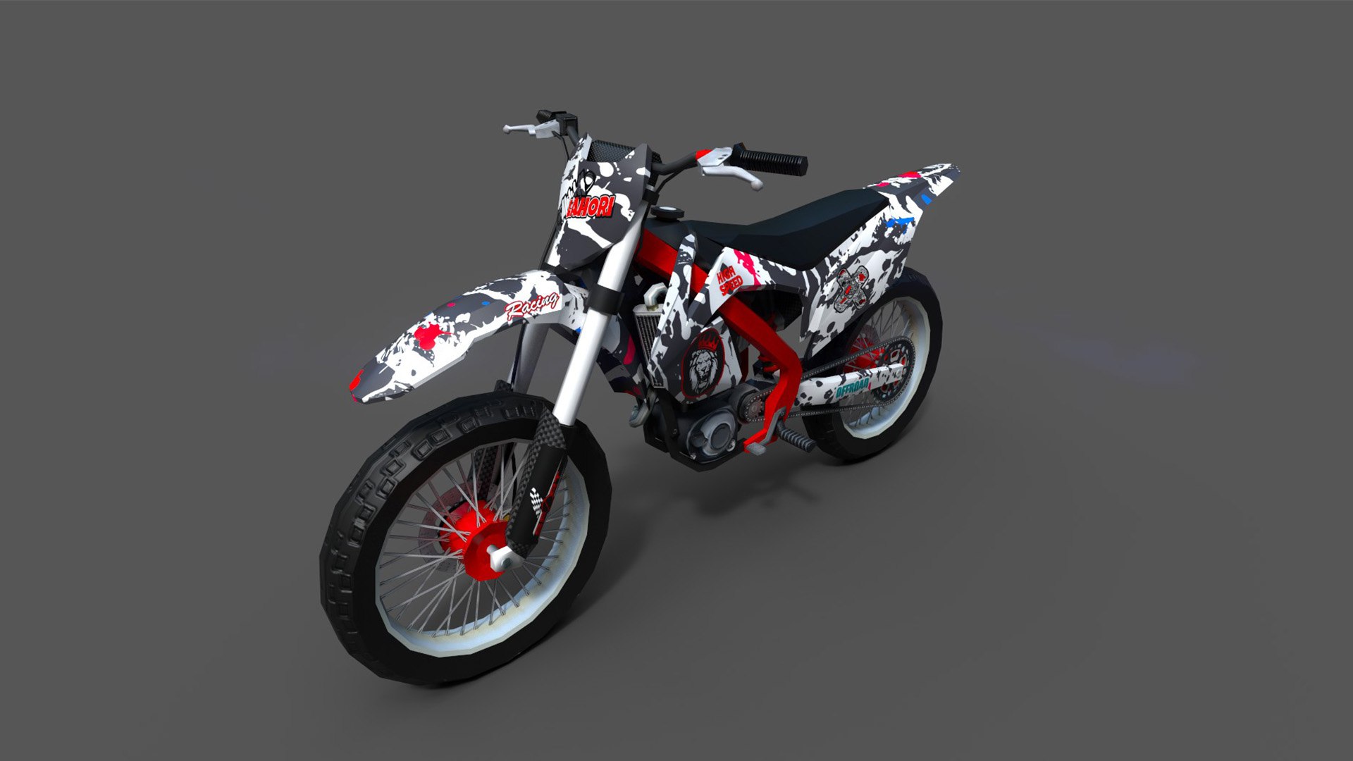 3D Dirt Bike X3 3D Low Poly Model With 4k PBR Texture - TurboSquid 2181728