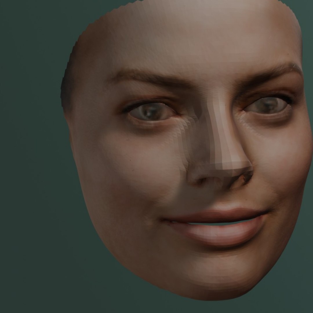 3D PopFace BaseMesh - Margot Robbie Model - TurboSquid 2254244
