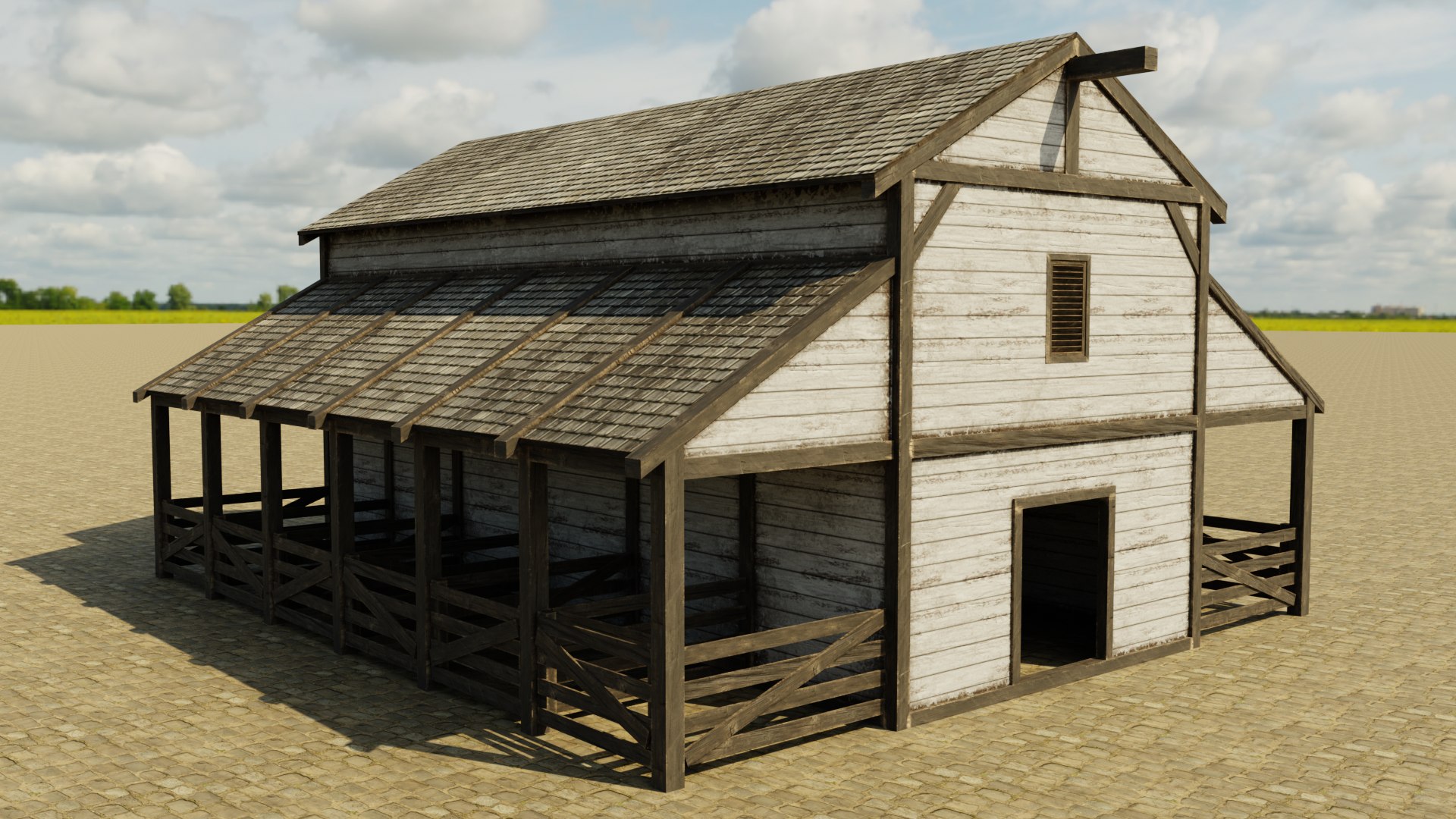 3D Model Medieval Stable - TurboSquid 1509787