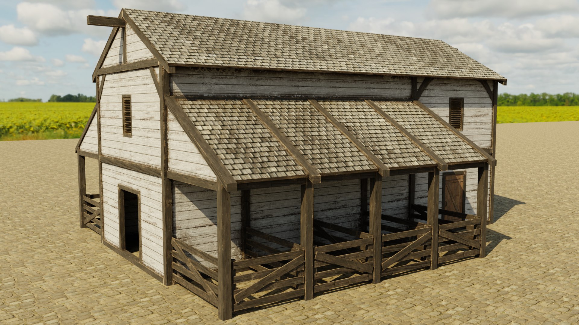 3D Model Medieval Stable - TurboSquid 1509787