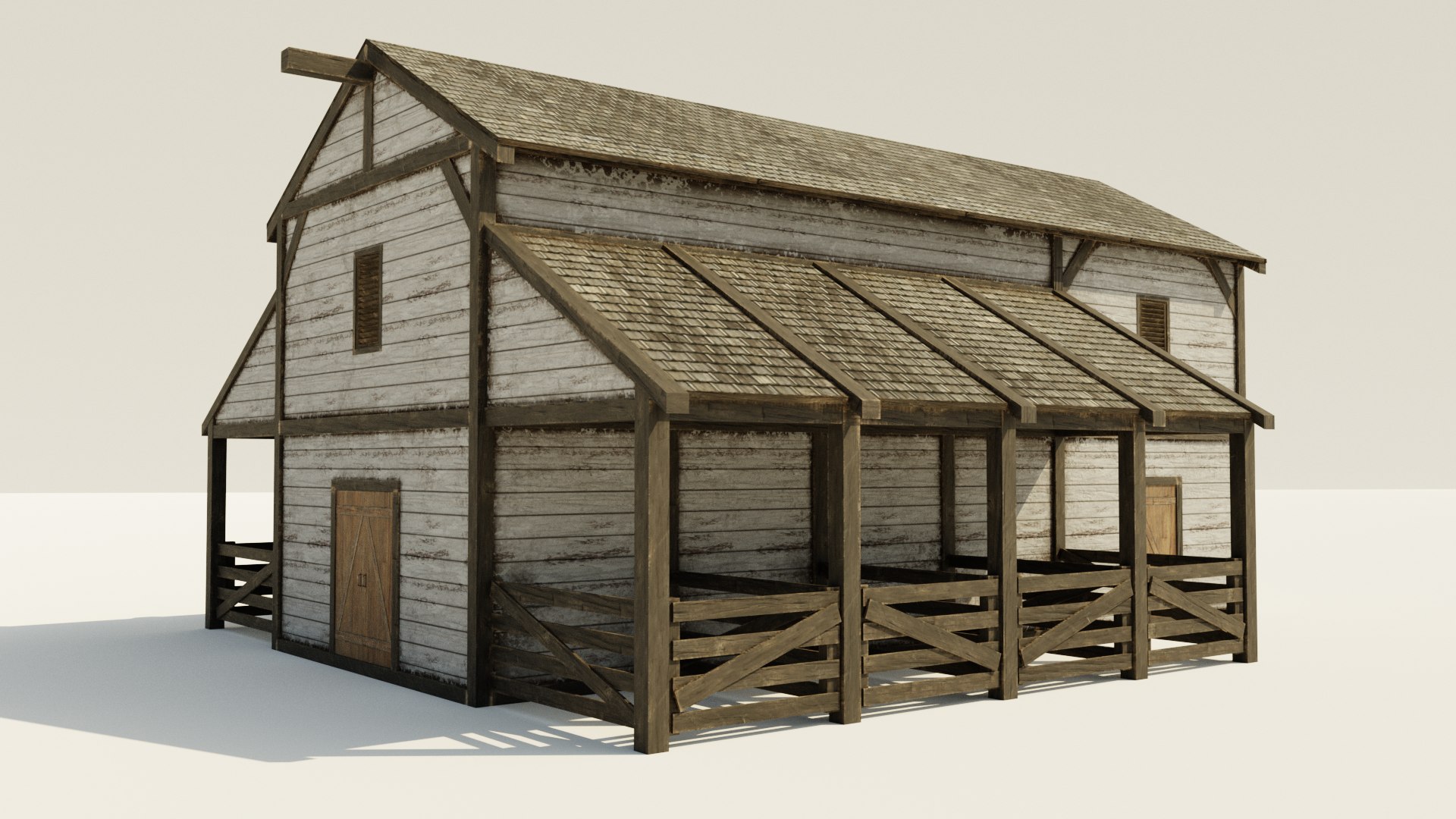 3D Model Medieval Stable - TurboSquid 1509787