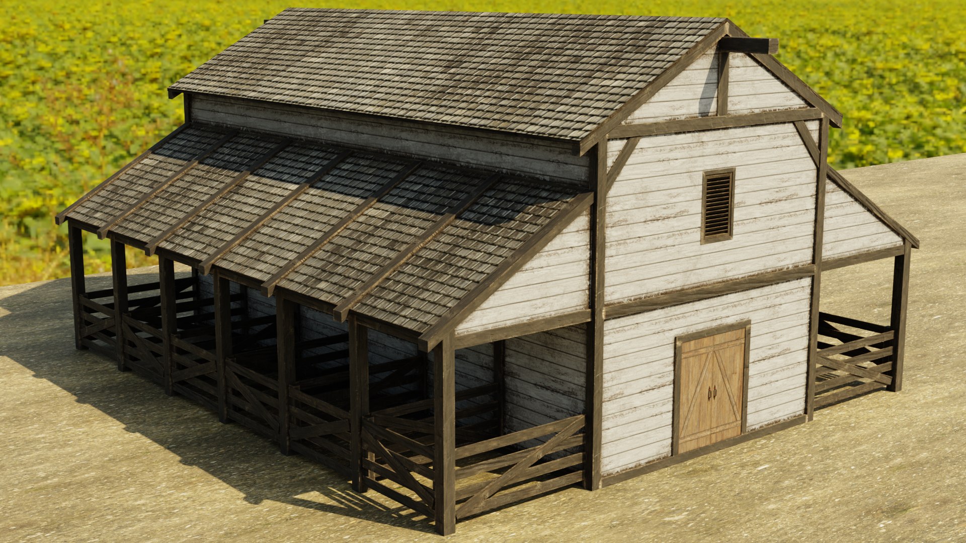 3D Model Medieval Stable - TurboSquid 1509787