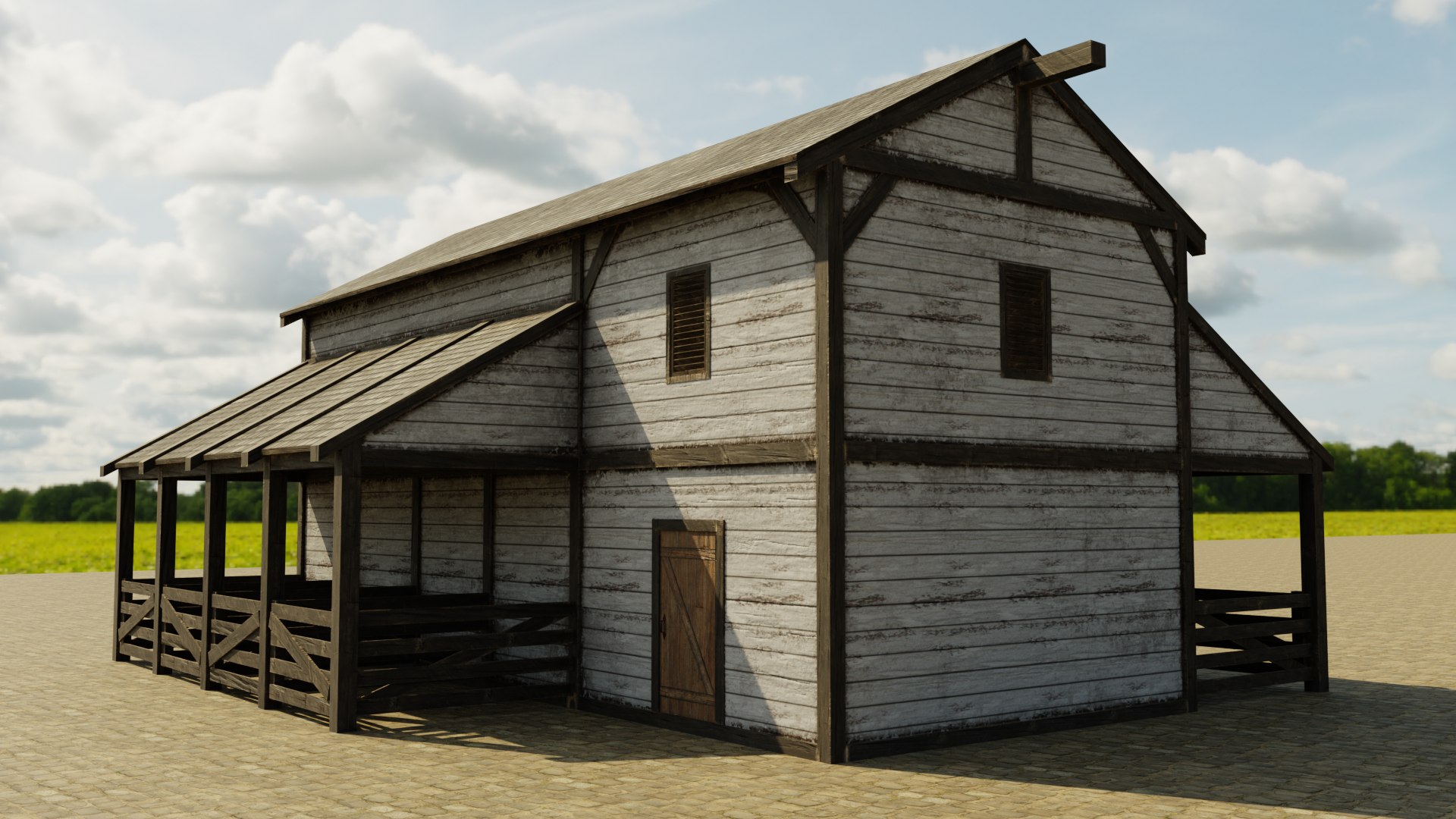 3D Model Medieval Stable - TurboSquid 1509787