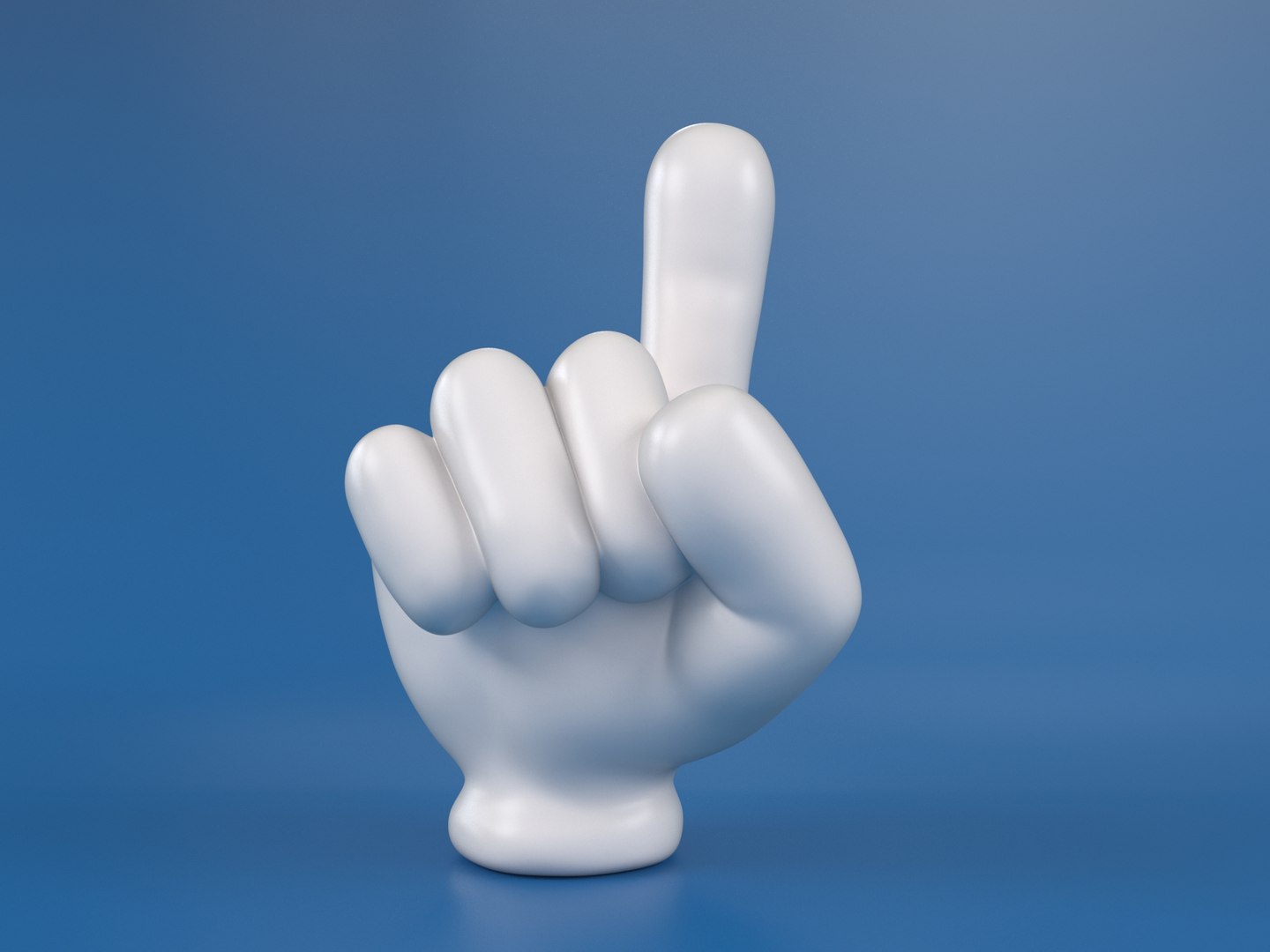 Cartoon Hand 5 Fingers - Index 3D Model - TurboSquid 2458032