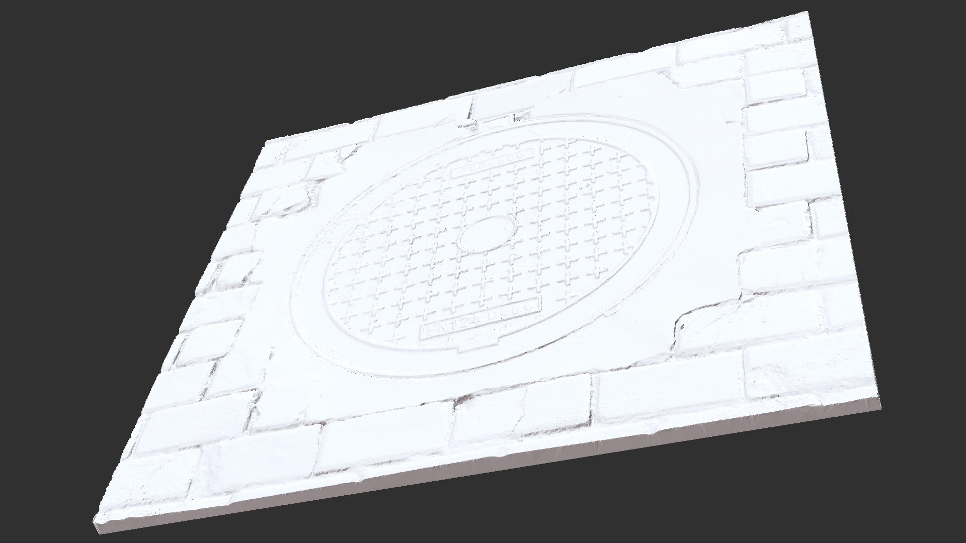 3D Model Round Manhole Cover 3d Scan - TurboSquid 1995590