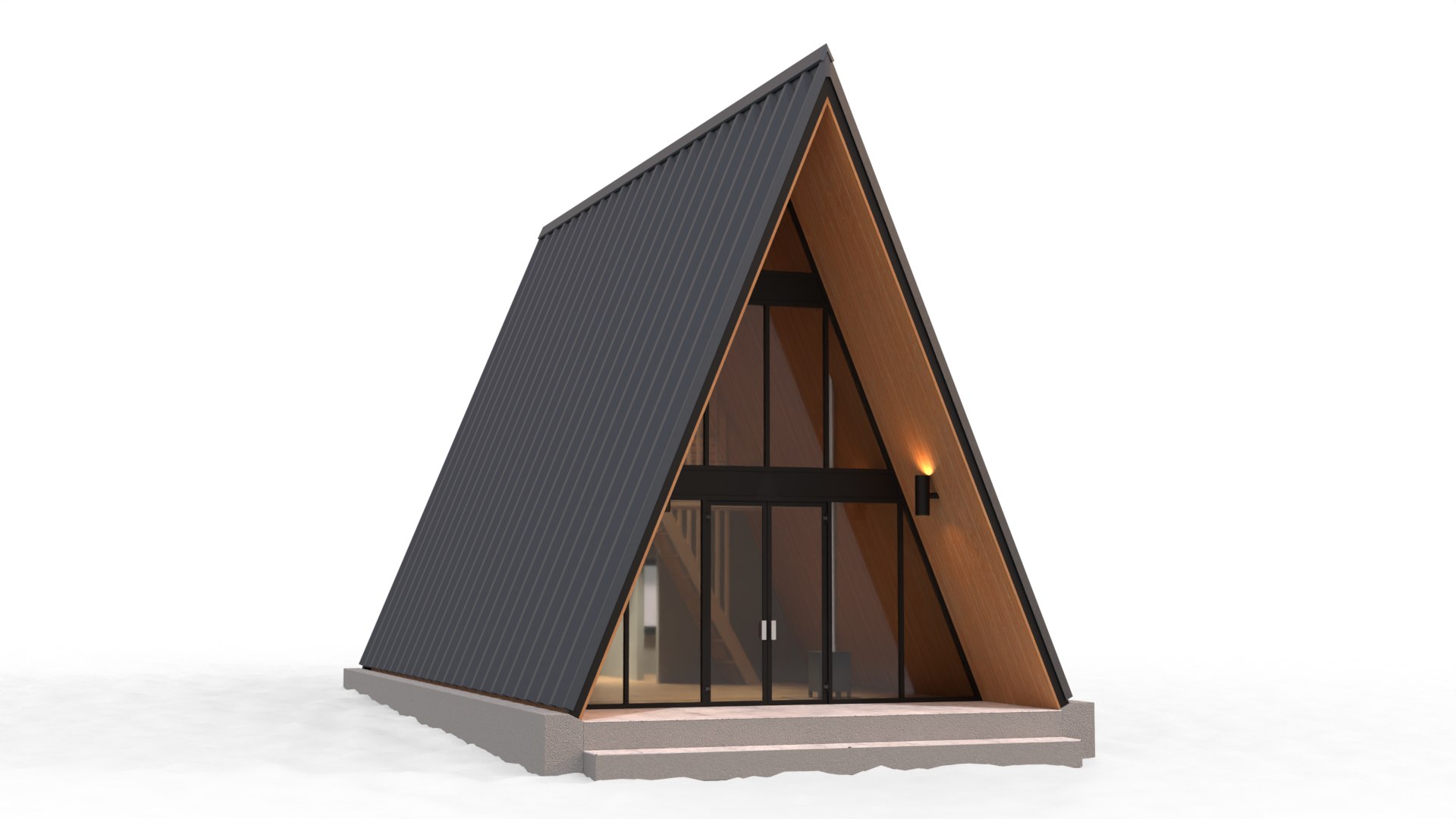 A-Frame Cabin 3D Model - TurboSquid 2316095