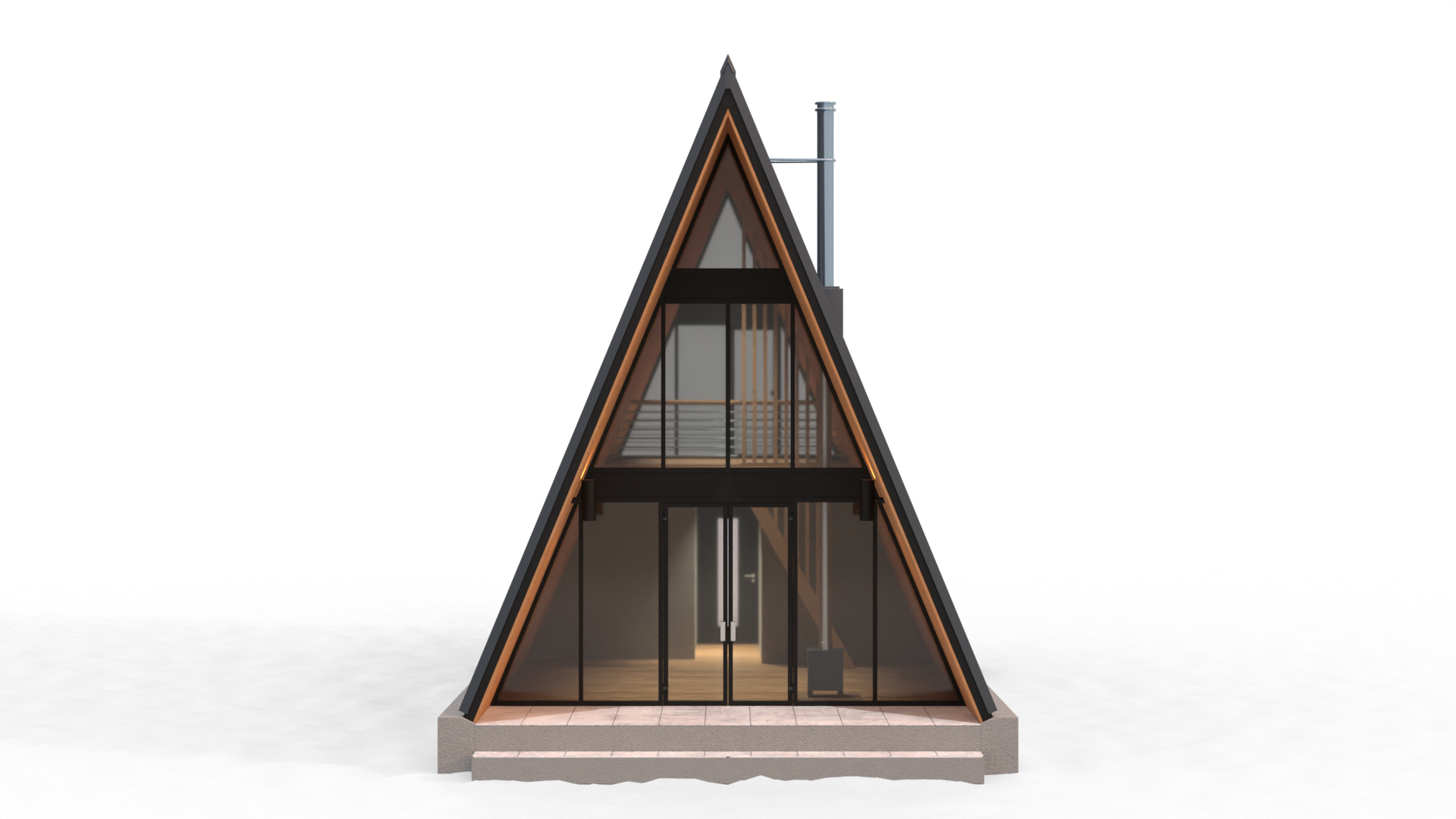 A-Frame Cabin 3D Model - TurboSquid 2316095