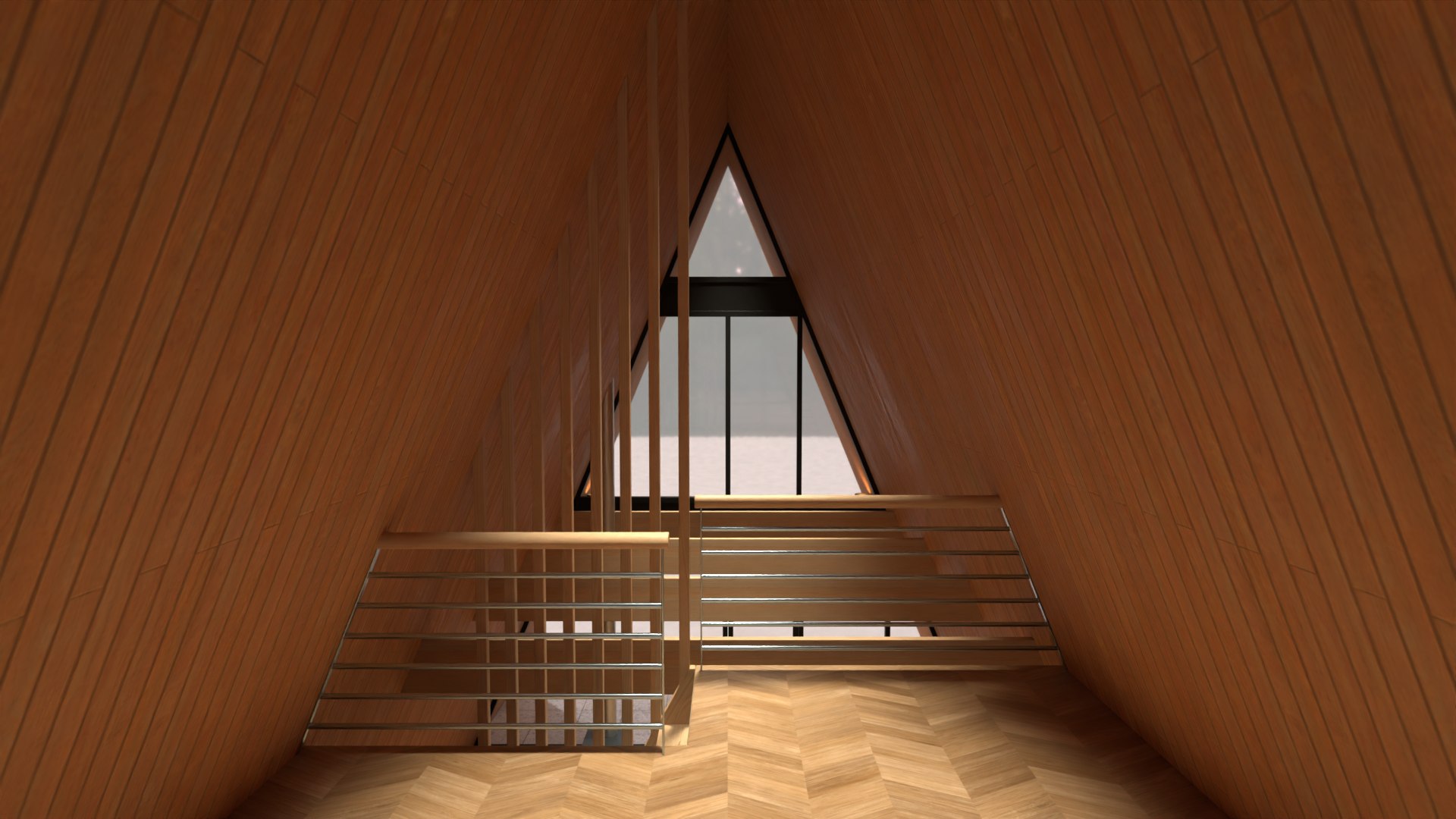 A-Frame Cabin 3D Model - TurboSquid 2316095