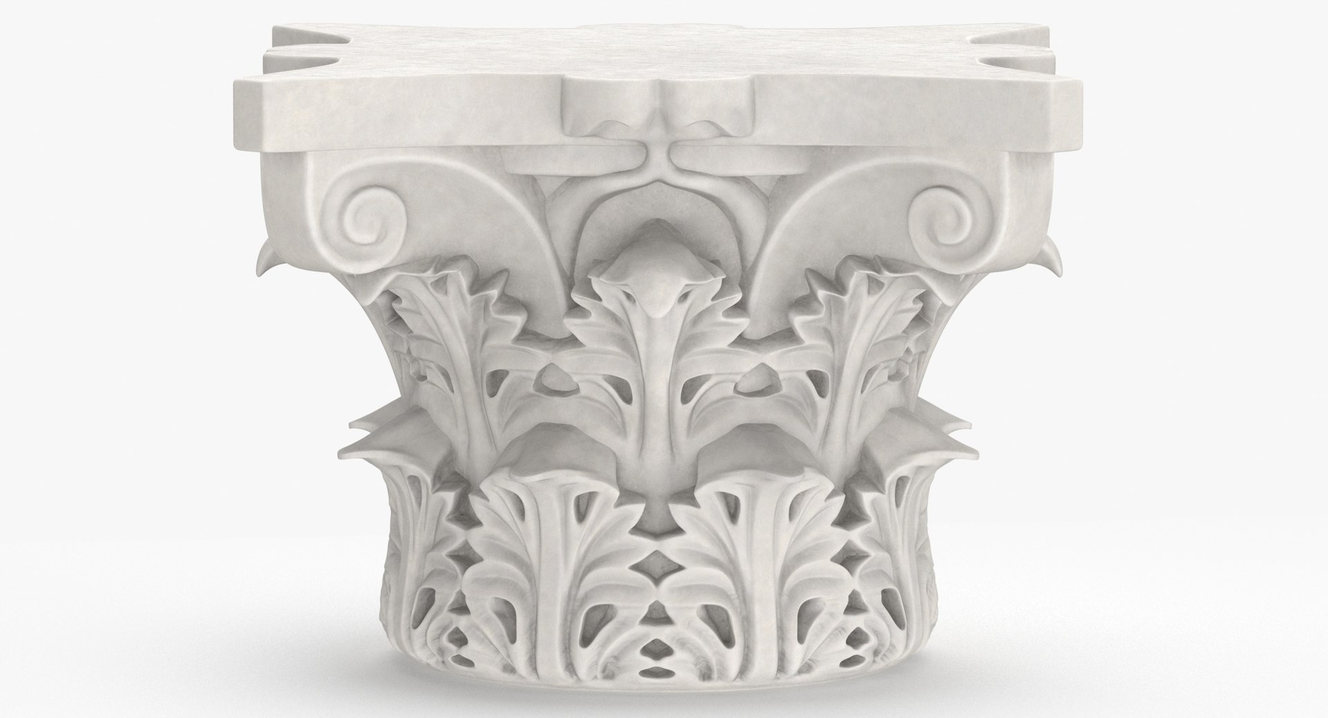 Roman Corinthian Column Capital 3D model - TurboSquid 2155880