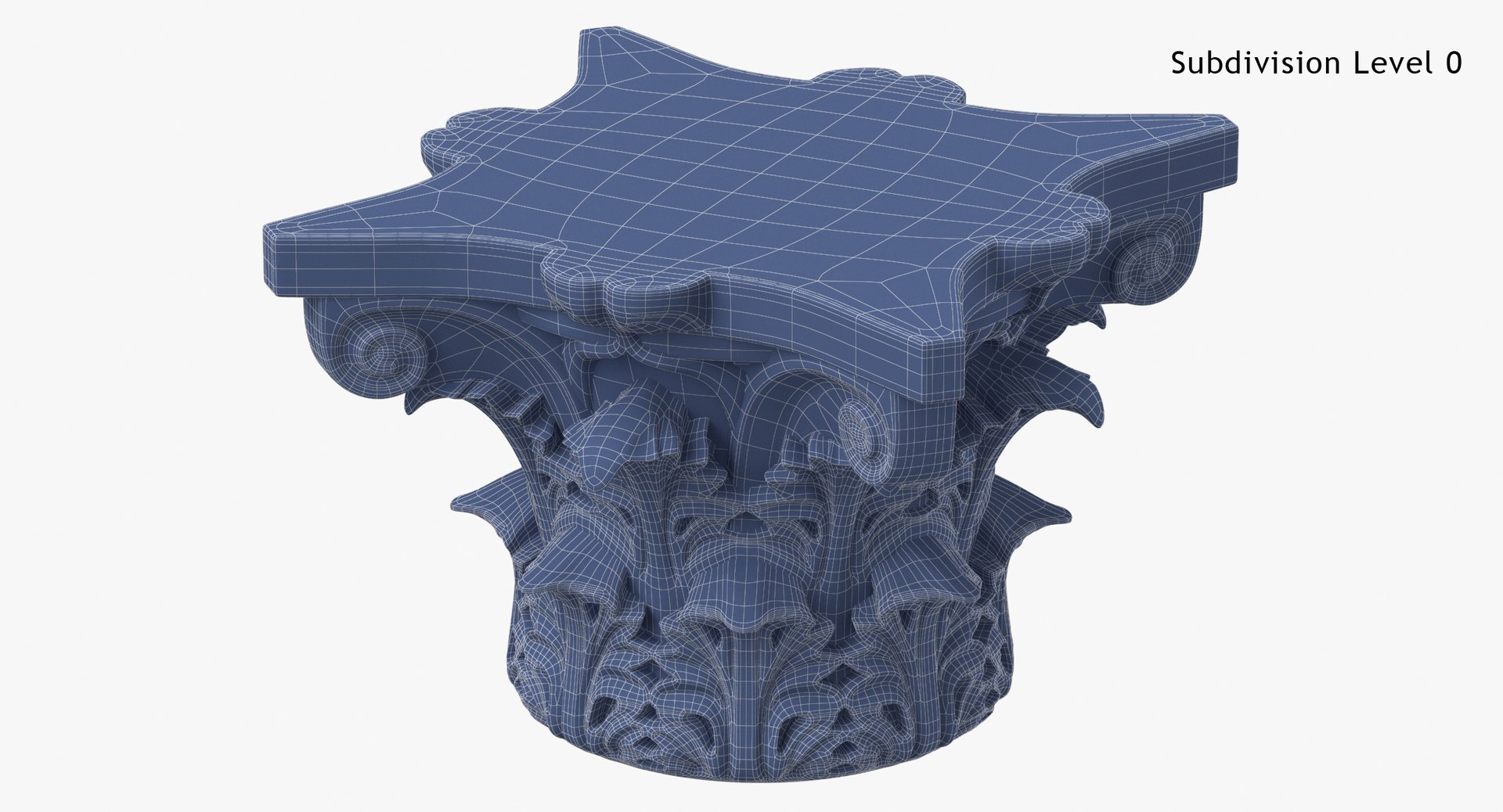 Roman Corinthian Column Capital 3D model - TurboSquid 2155880