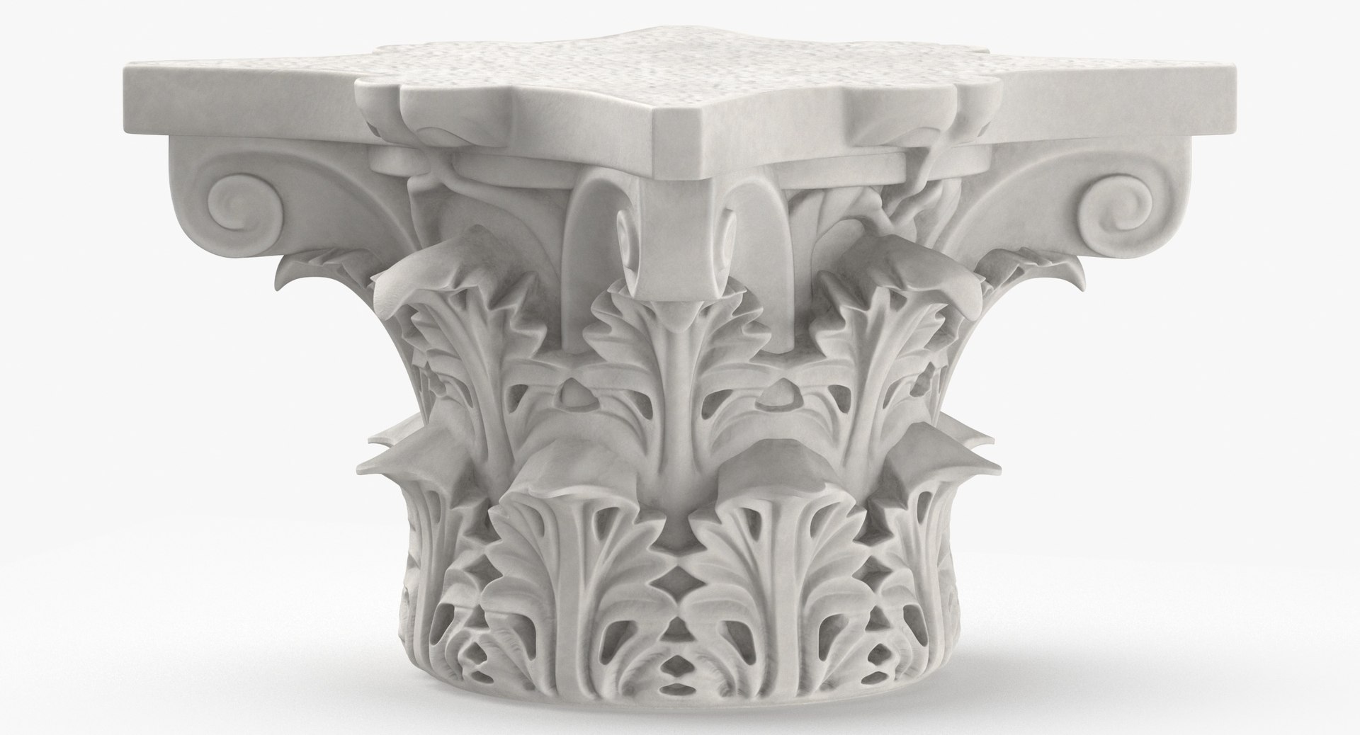 Roman Corinthian Column Capital 3D model - TurboSquid 2155880