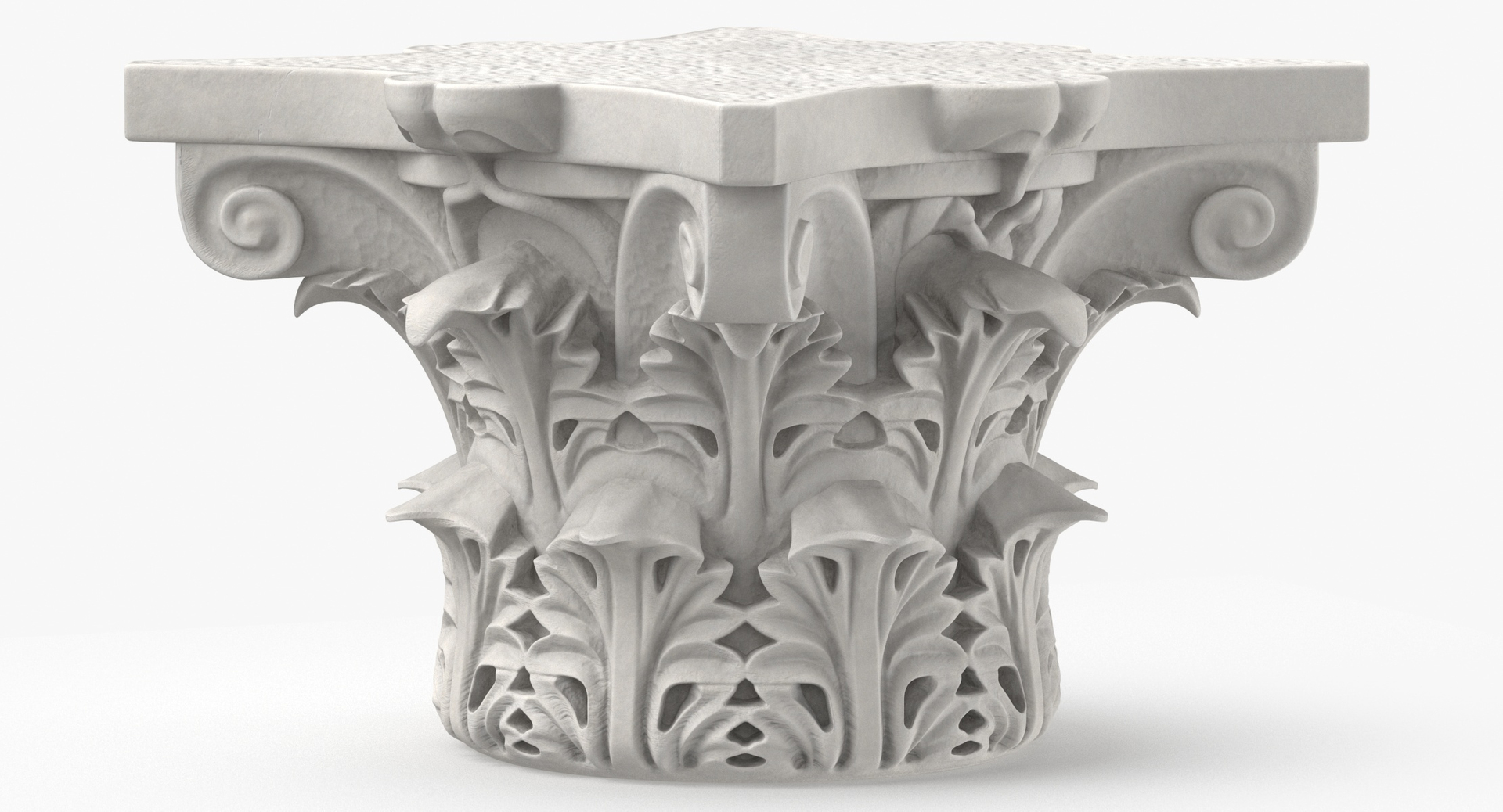 Roman Corinthian Column Capital 3D model - TurboSquid 2155880
