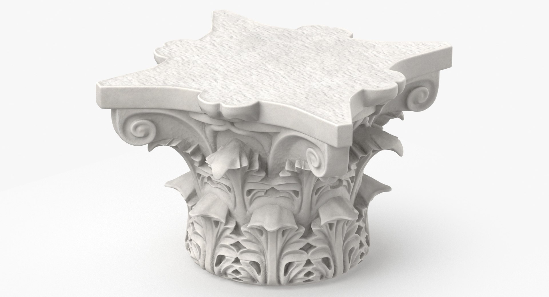 Roman Corinthian Column Capital 3D model - TurboSquid 2155880