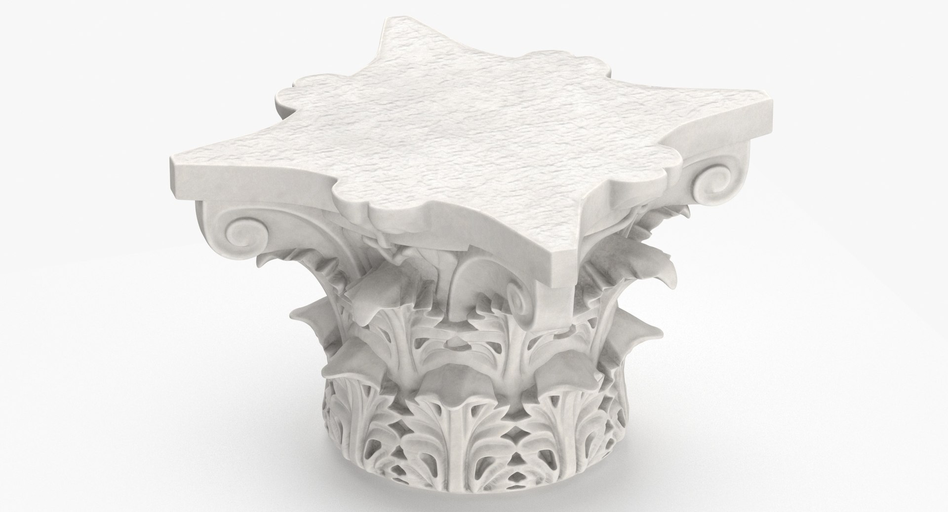Roman Corinthian Column Capital 3D model - TurboSquid 2155880