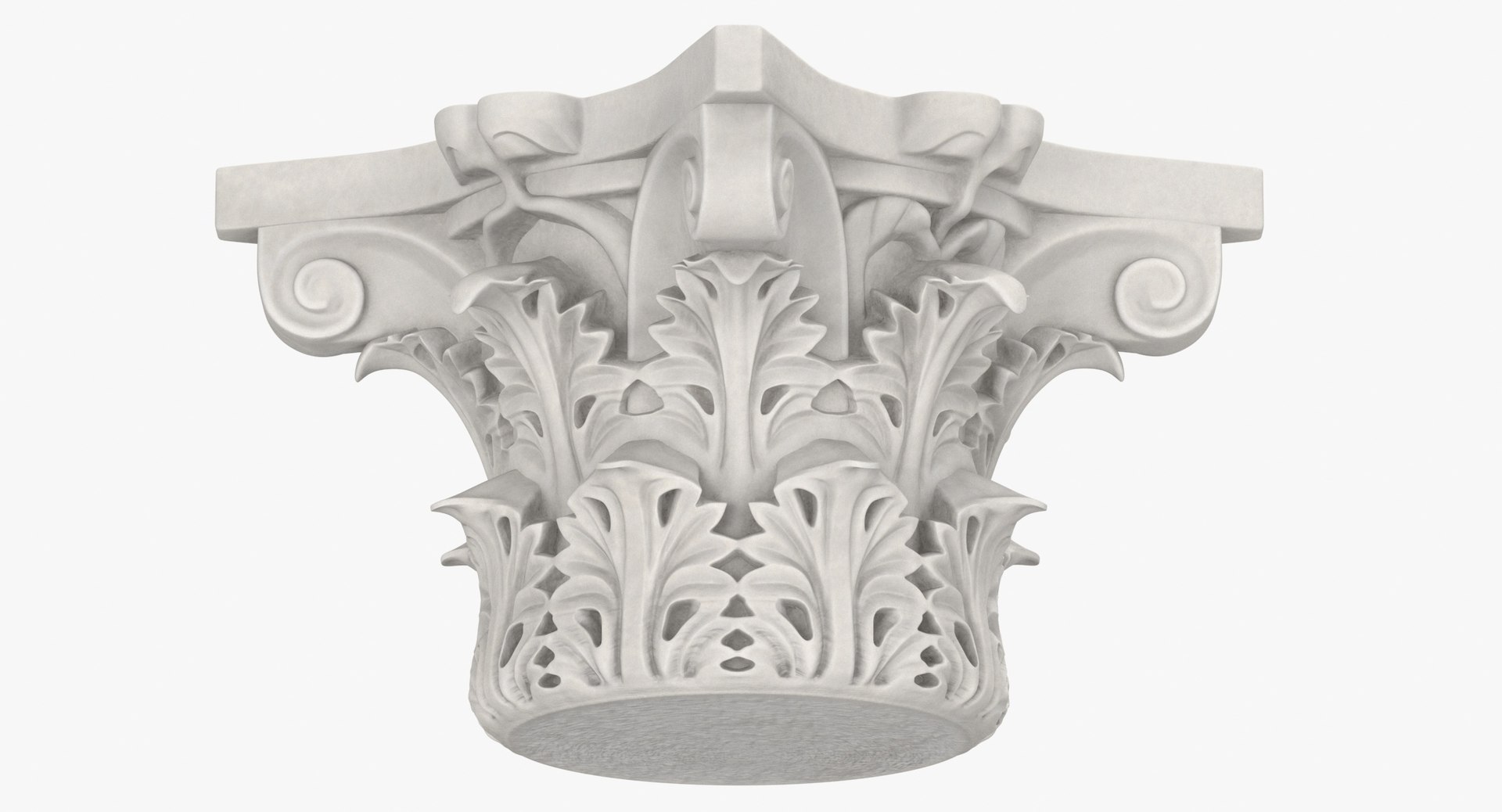 Roman Corinthian Column Capital 3D model - TurboSquid 2155880