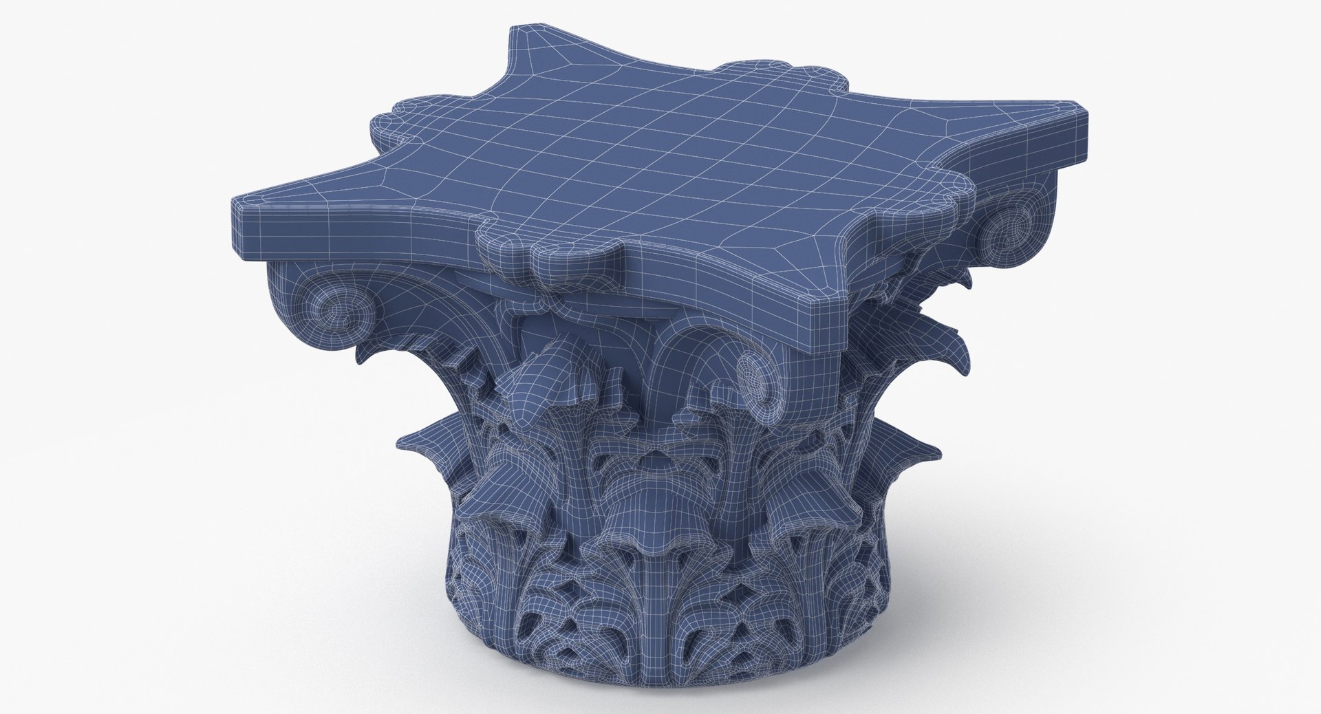 Roman Corinthian Column Capital 3D model - TurboSquid 2155880
