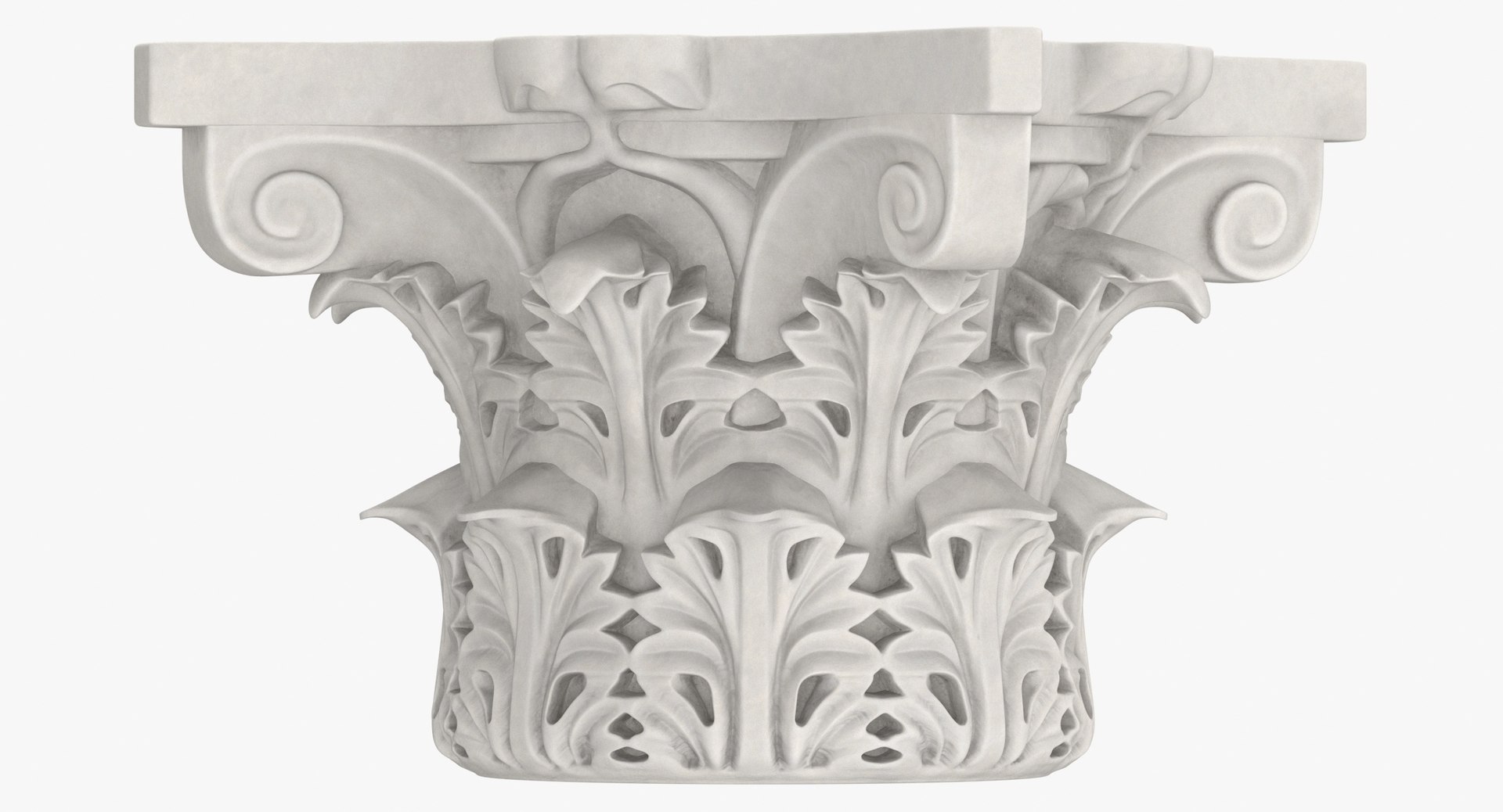 Roman Corinthian Column Capital 3D model - TurboSquid 2155880