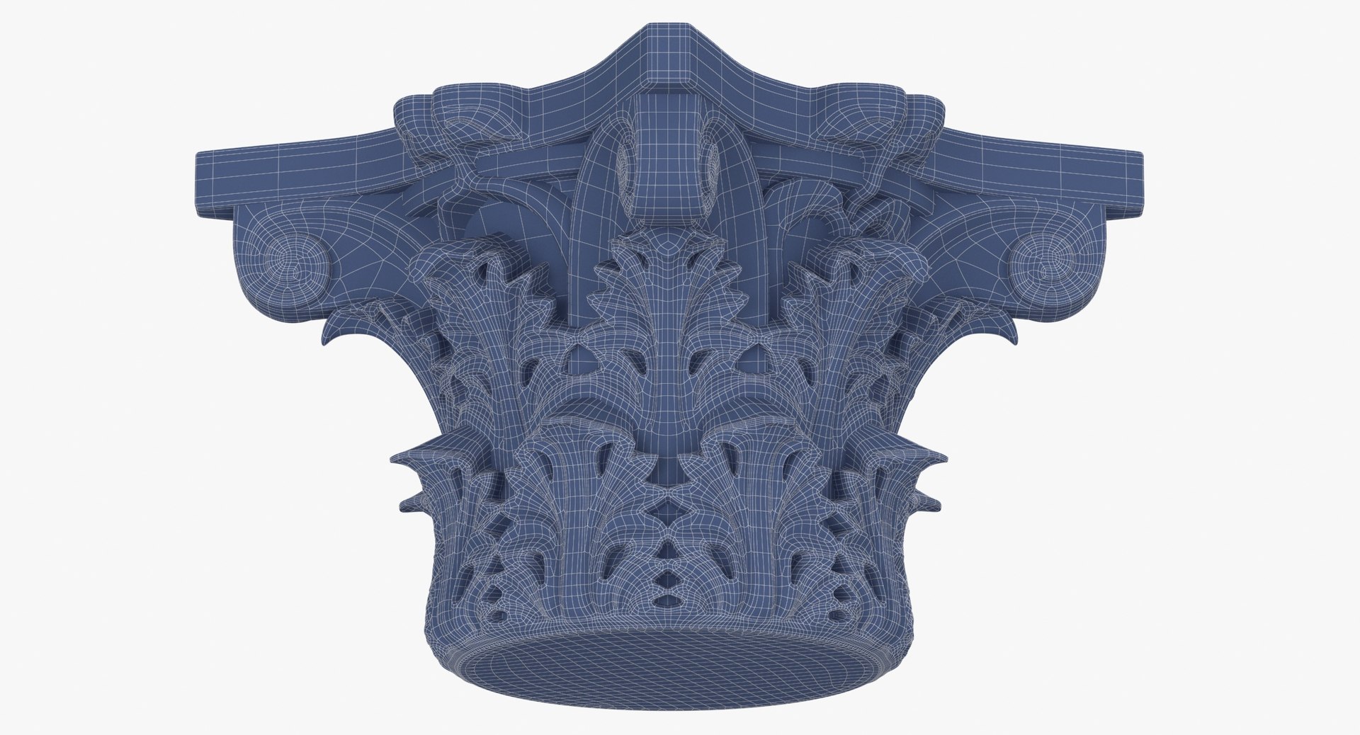 Roman Corinthian Column Capital 3D model - TurboSquid 2155880