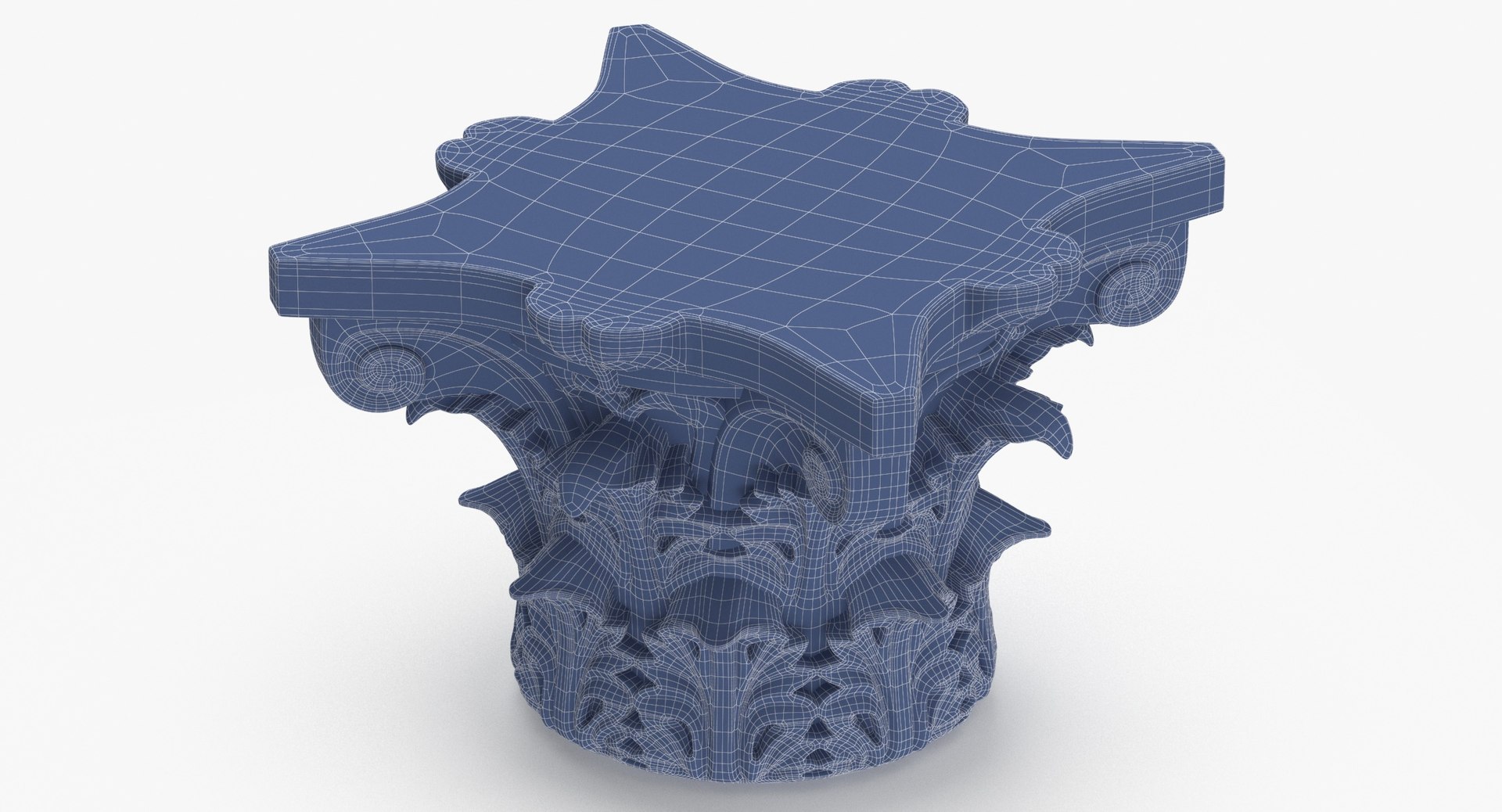 Roman Corinthian Column Capital 3D model - TurboSquid 2155880