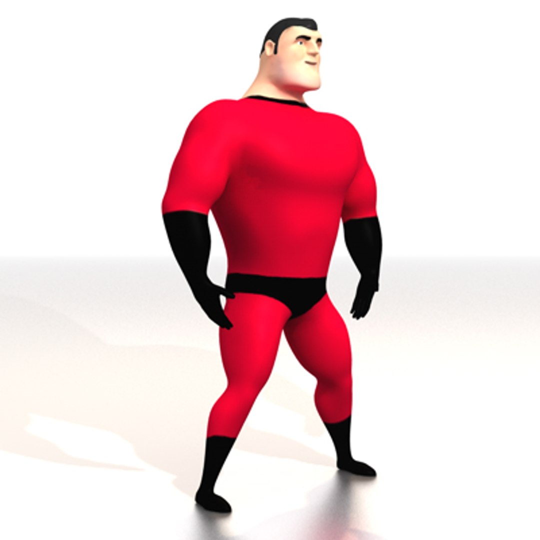 Comic Super Hero 3d Model