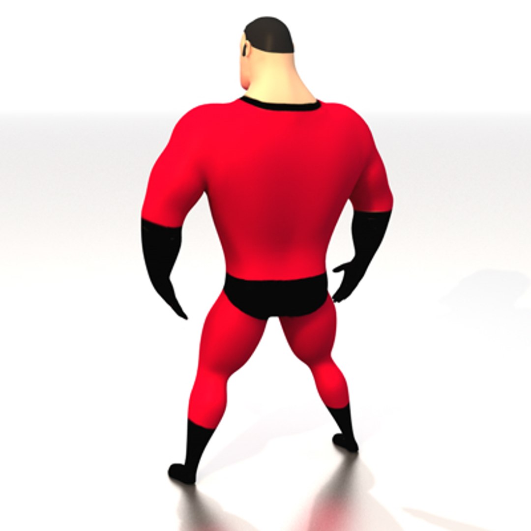 Comic Super Hero 3d Model