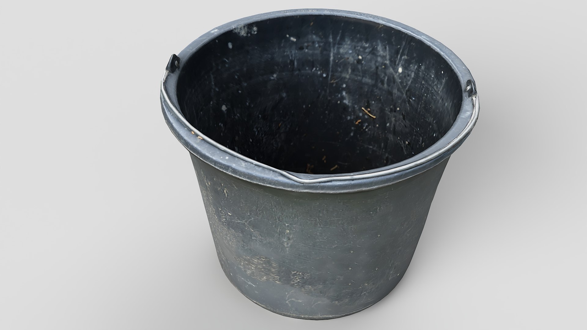 3D Bucket 03 Black Dirty Model - TurboSquid 2140426