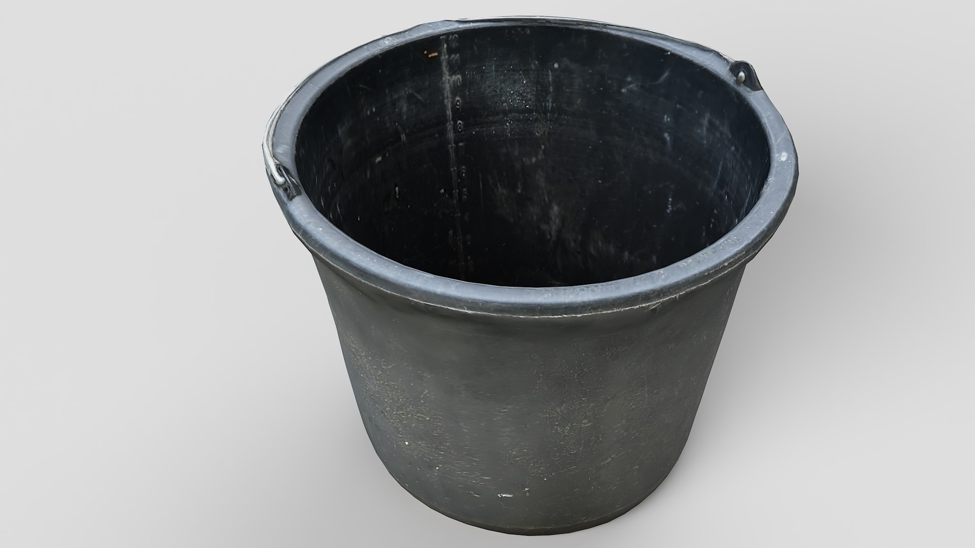 3D Bucket 03 Black Dirty Model - TurboSquid 2140426