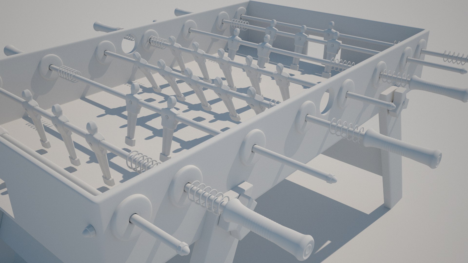 3D model simple foosball table - TurboSquid 1167157