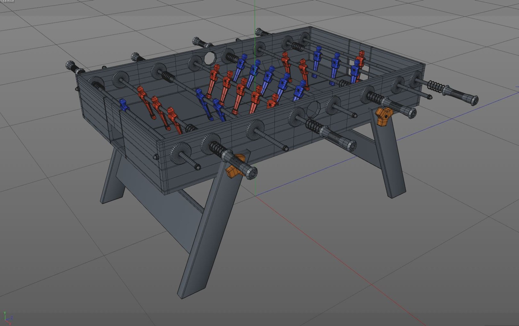 3D model simple foosball table - TurboSquid 1167157