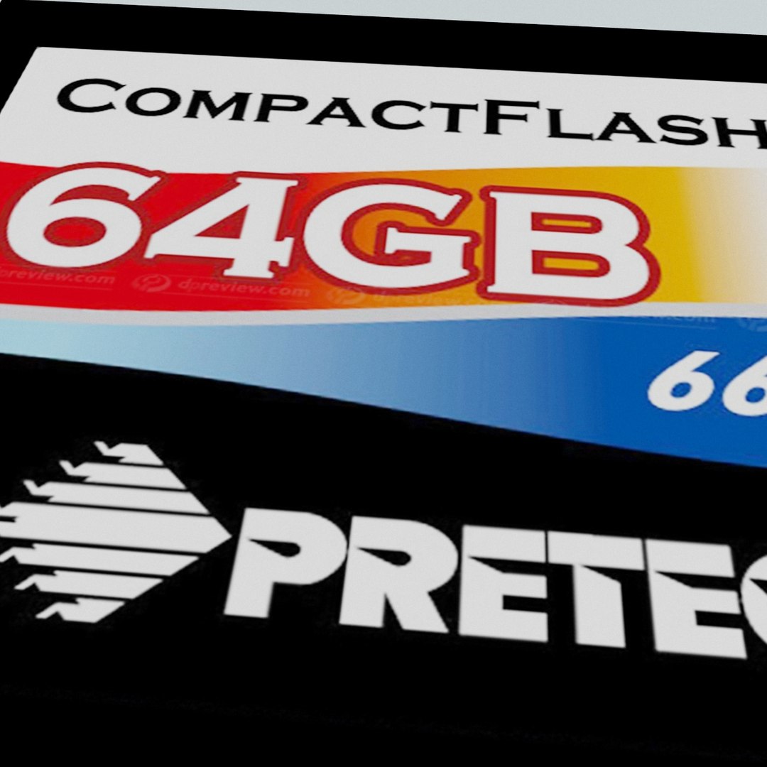 Memory Card Compac Flash 3d Model