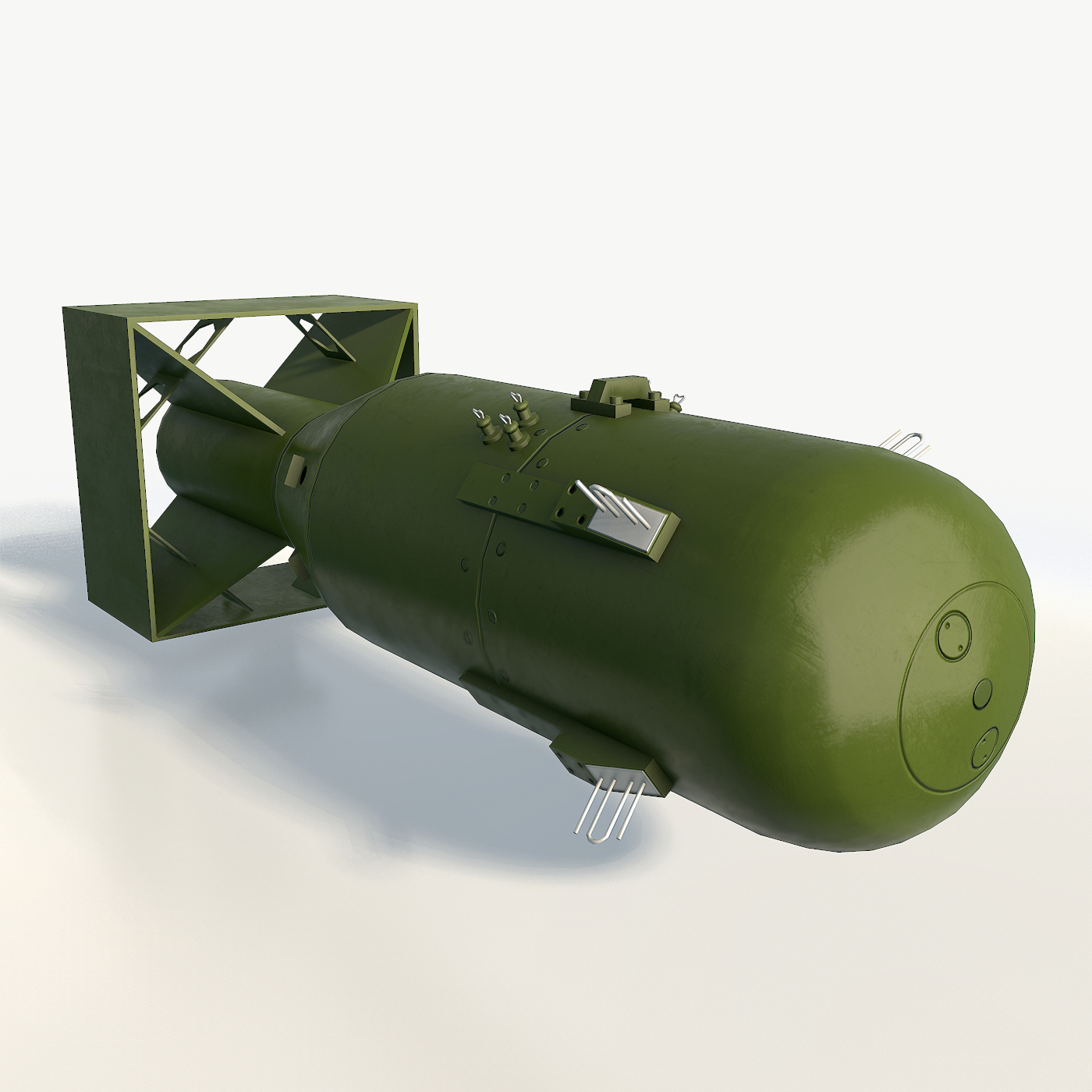 3d nuclear bomb little boy model