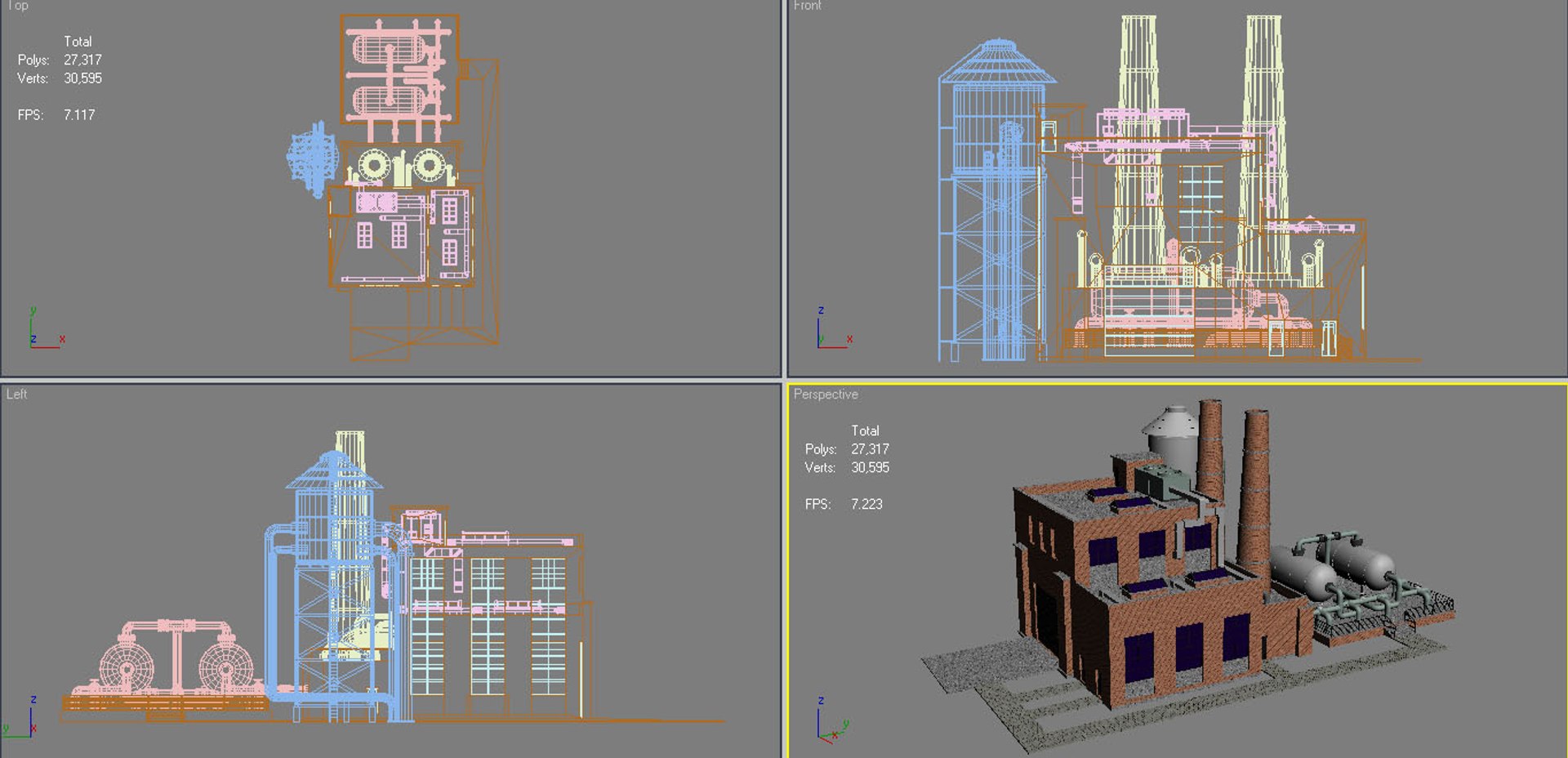 3D factory building - TurboSquid 1211894