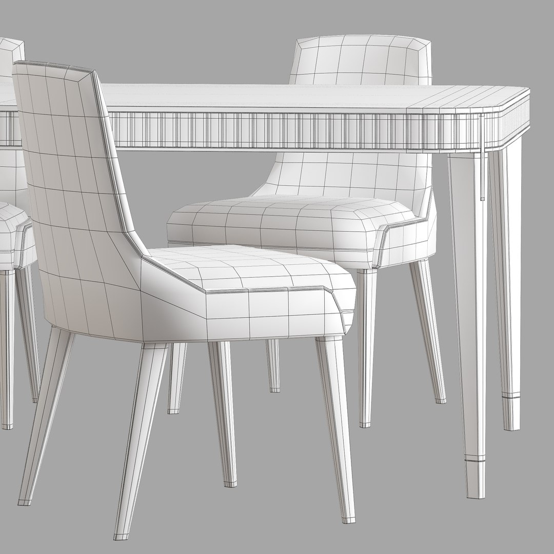 3D Roche Bobois Eden-rock Dining Set - TurboSquid 2206502
