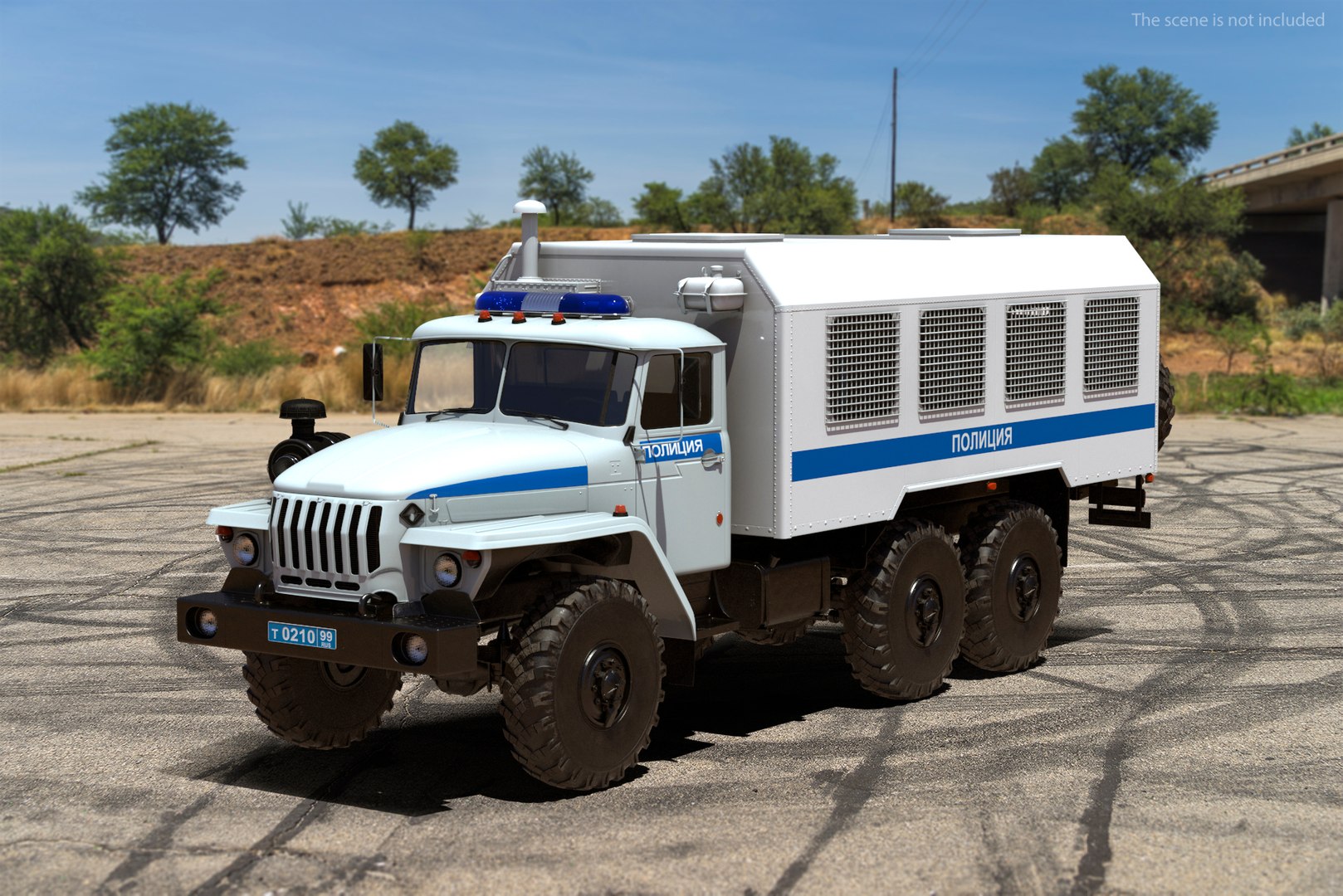 Ural 4320 police vehicle model - TurboSquid 1687463