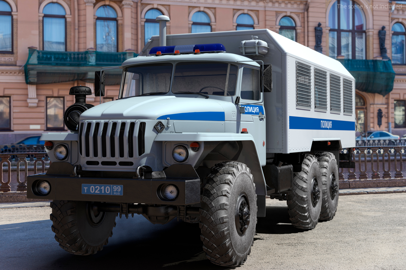 Ural 4320 police vehicle model - TurboSquid 1687463