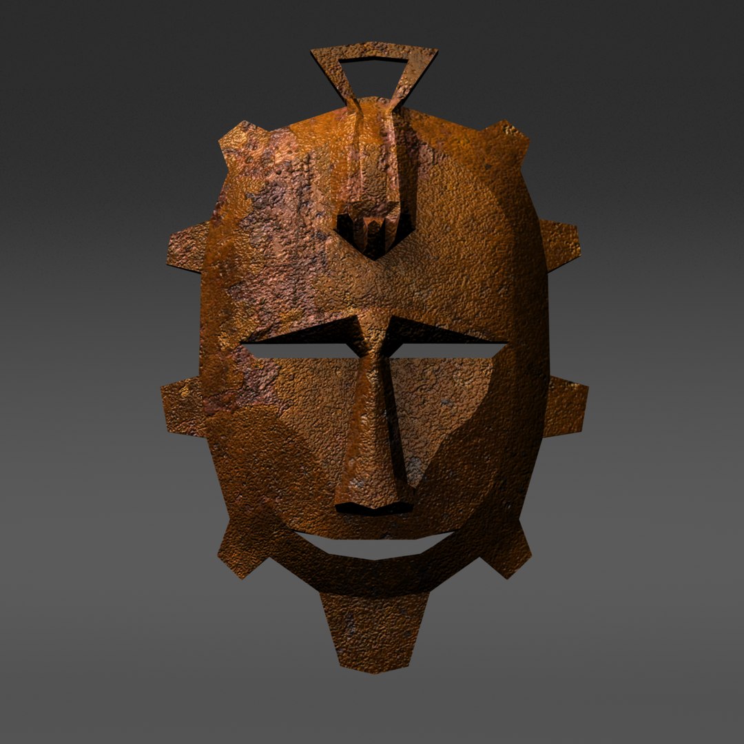 Traditional Primitivist Mask 3d Model