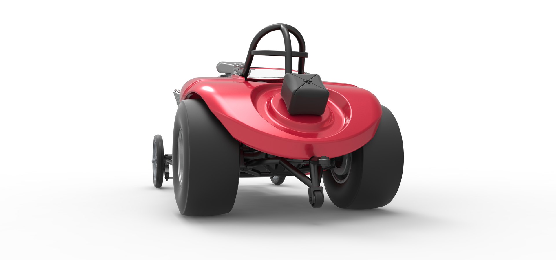 3D Front Engine Old School Dragster With Shell Version 9 Scale 1 To 25 ...