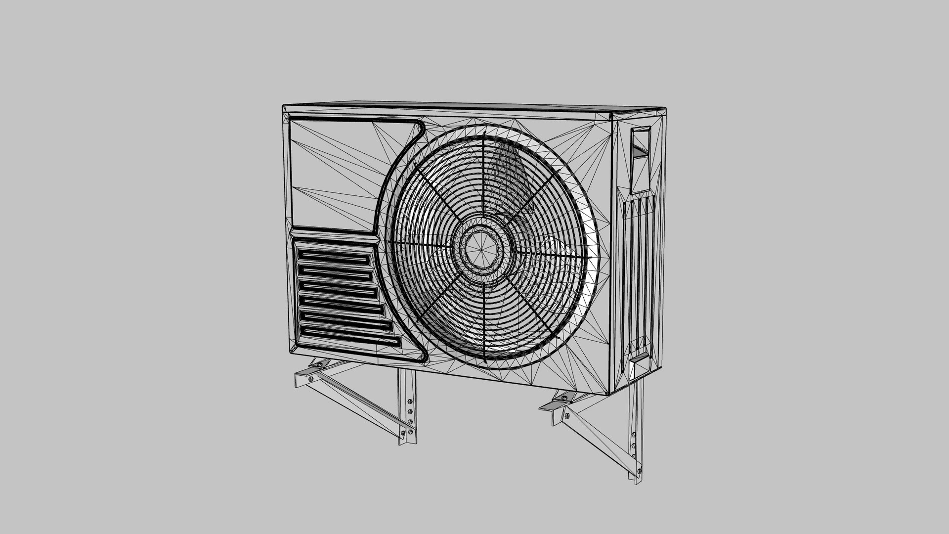 3D Outdoor Air Conditioning Unit Model - TurboSquid 2430057