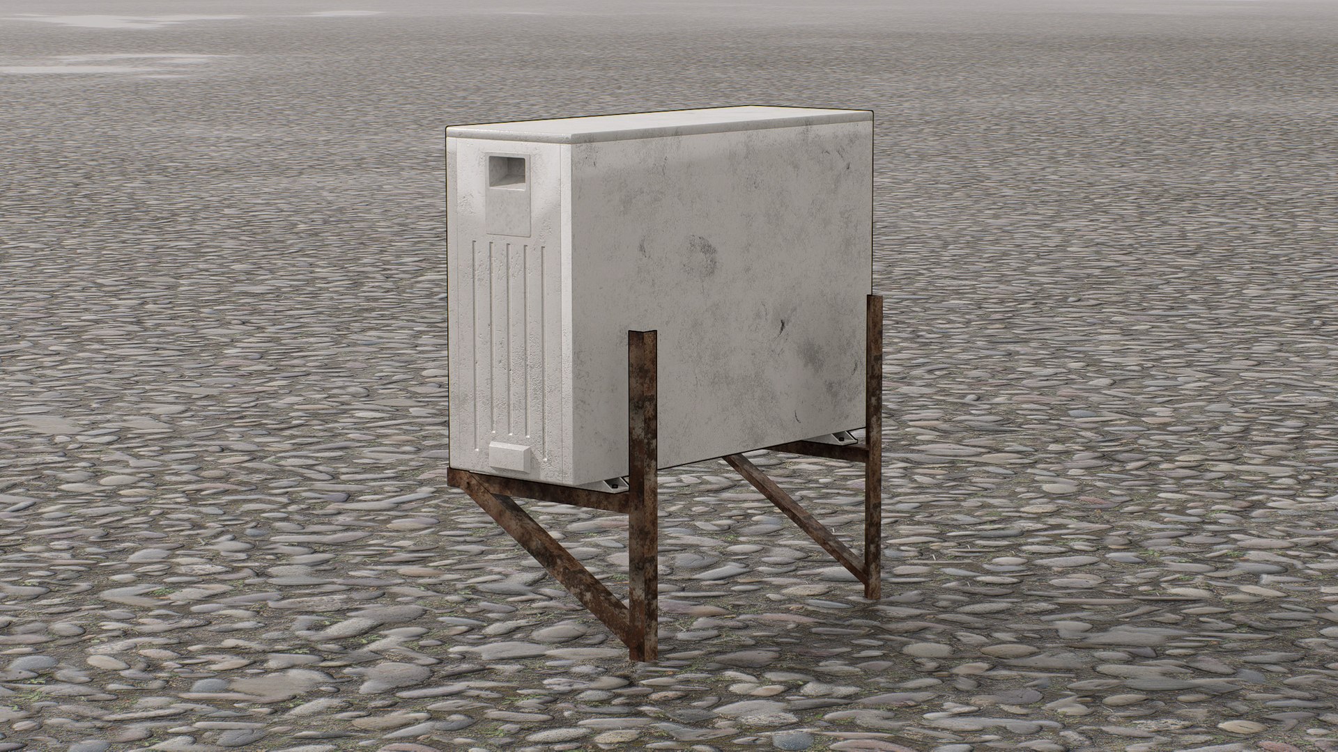 3D Outdoor Air Conditioning Unit Model - TurboSquid 2430057