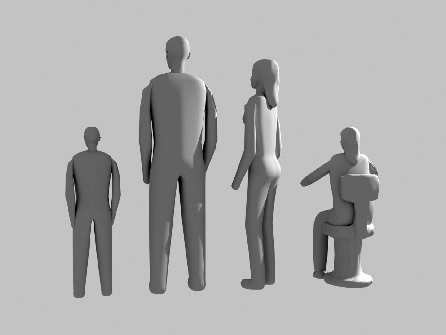 Small Detalied People Print 3D Model - TurboSquid 1279304
