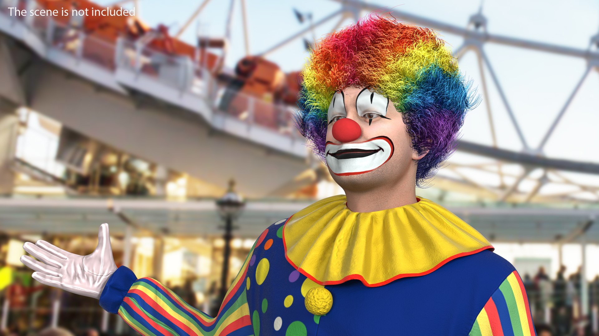 3D Funny Clown Costume Rigged - TurboSquid 1601969