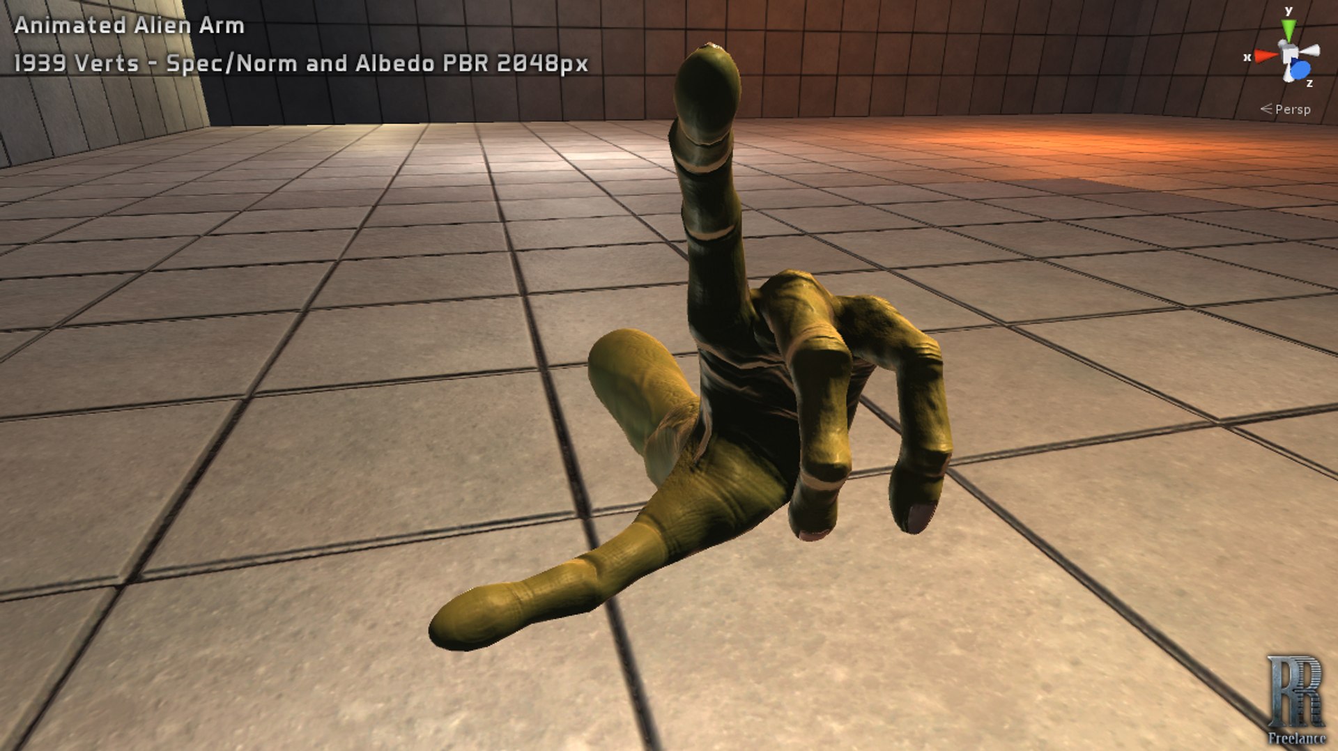 Alien Arm Animations Fbx