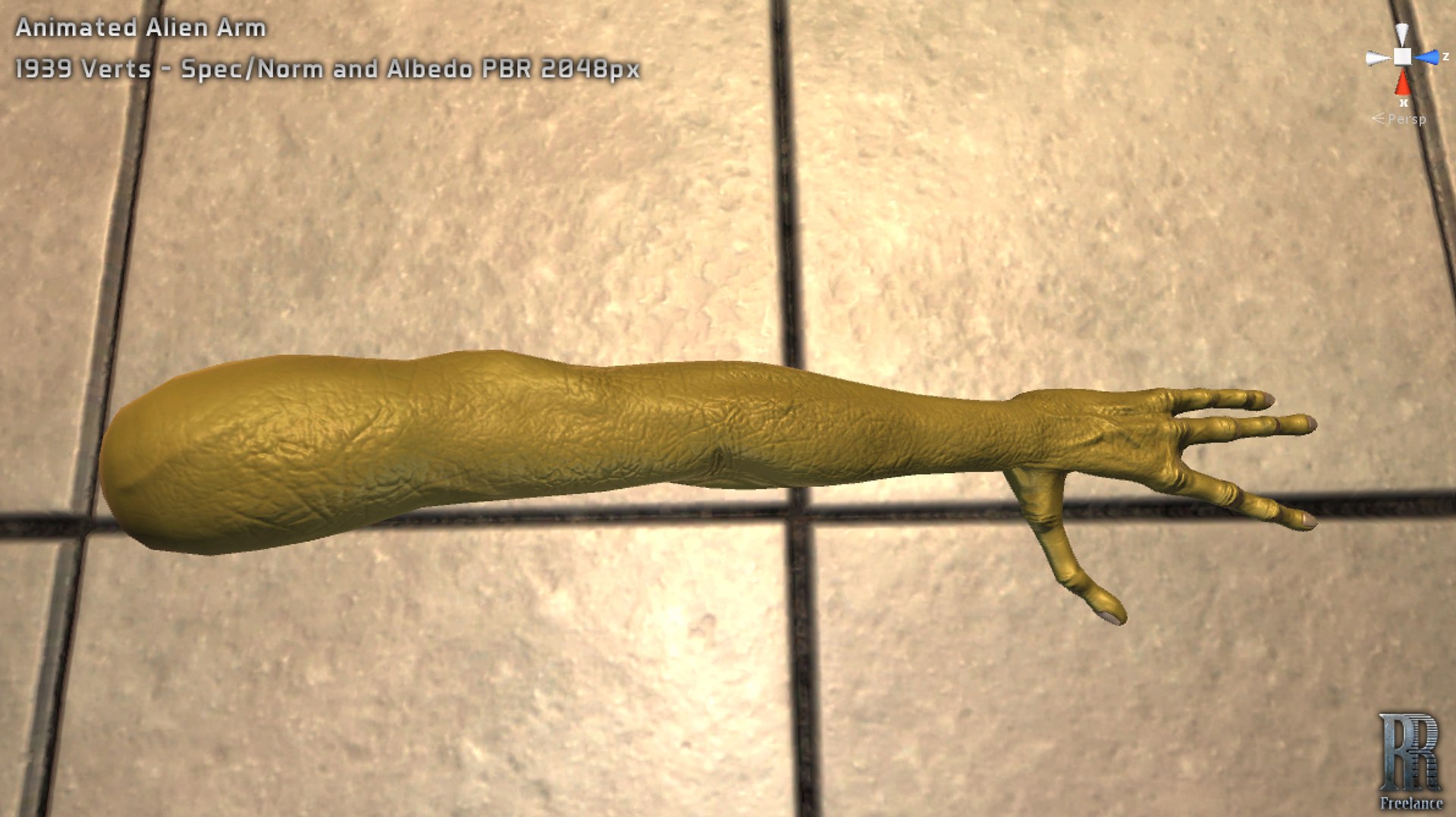 Alien Arm Animations Fbx