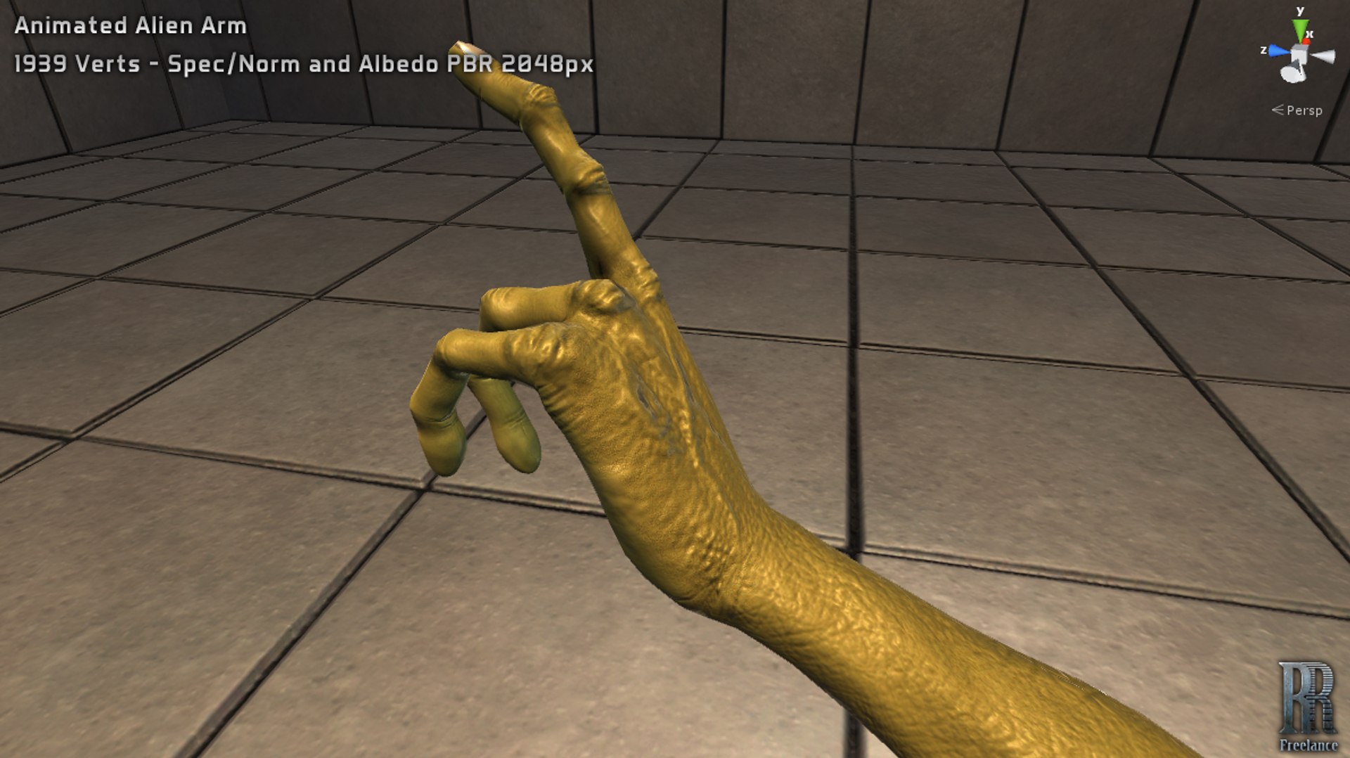 Alien Arm Animations Fbx